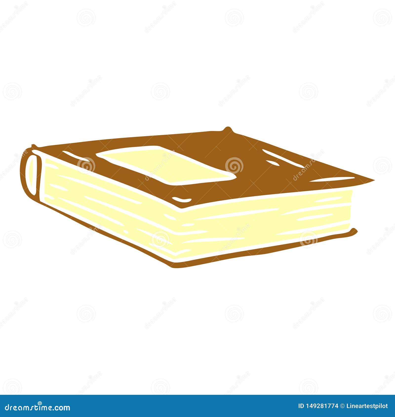 Cartoon Doodle of a Red Journal Stock Vector - Illustration of school ...