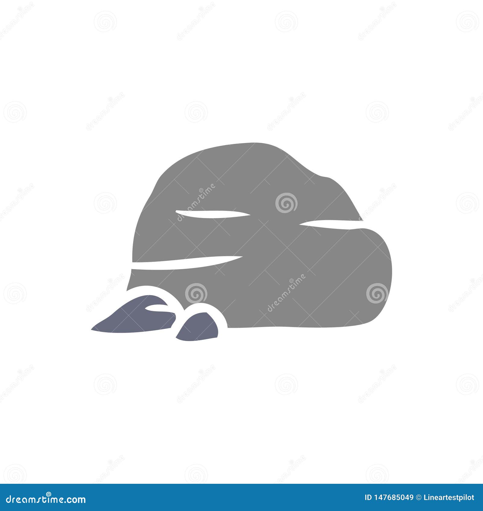Cartoon Doodle of Stone and Pebbles Stock Vector - Illustration of ...