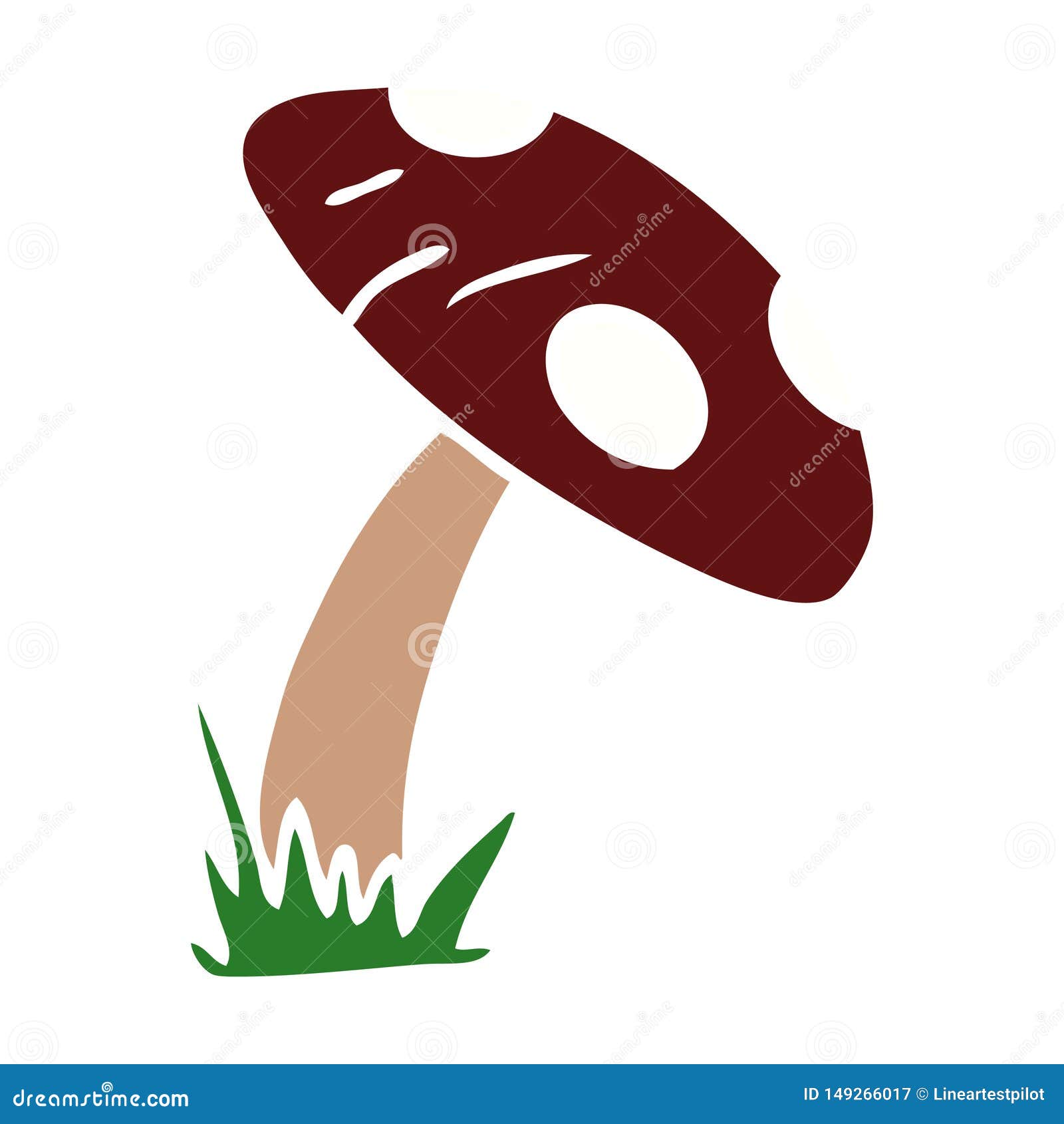 Cartoon Doodle of a Toad Stool Stock Vector - Illustration of outdoor ...