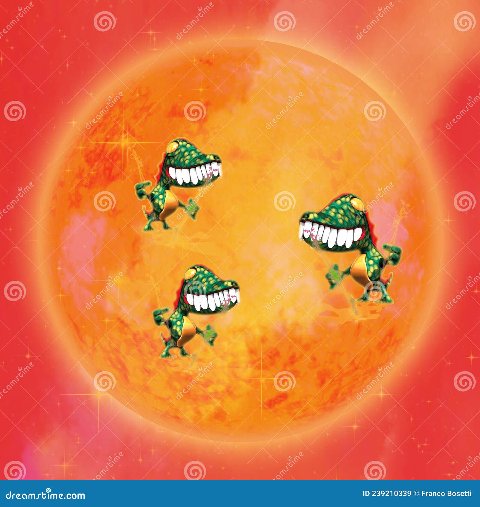 Cartoon Dragons Set. Flying Fantasy Reptiles, Winged Magic Fire ...