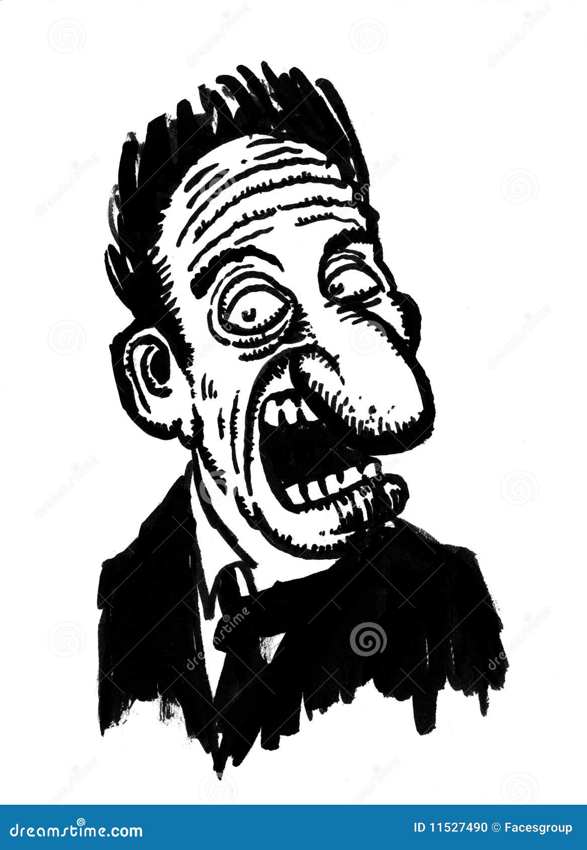 Cartoon Angst Man | CartoonDealer.com #38069759