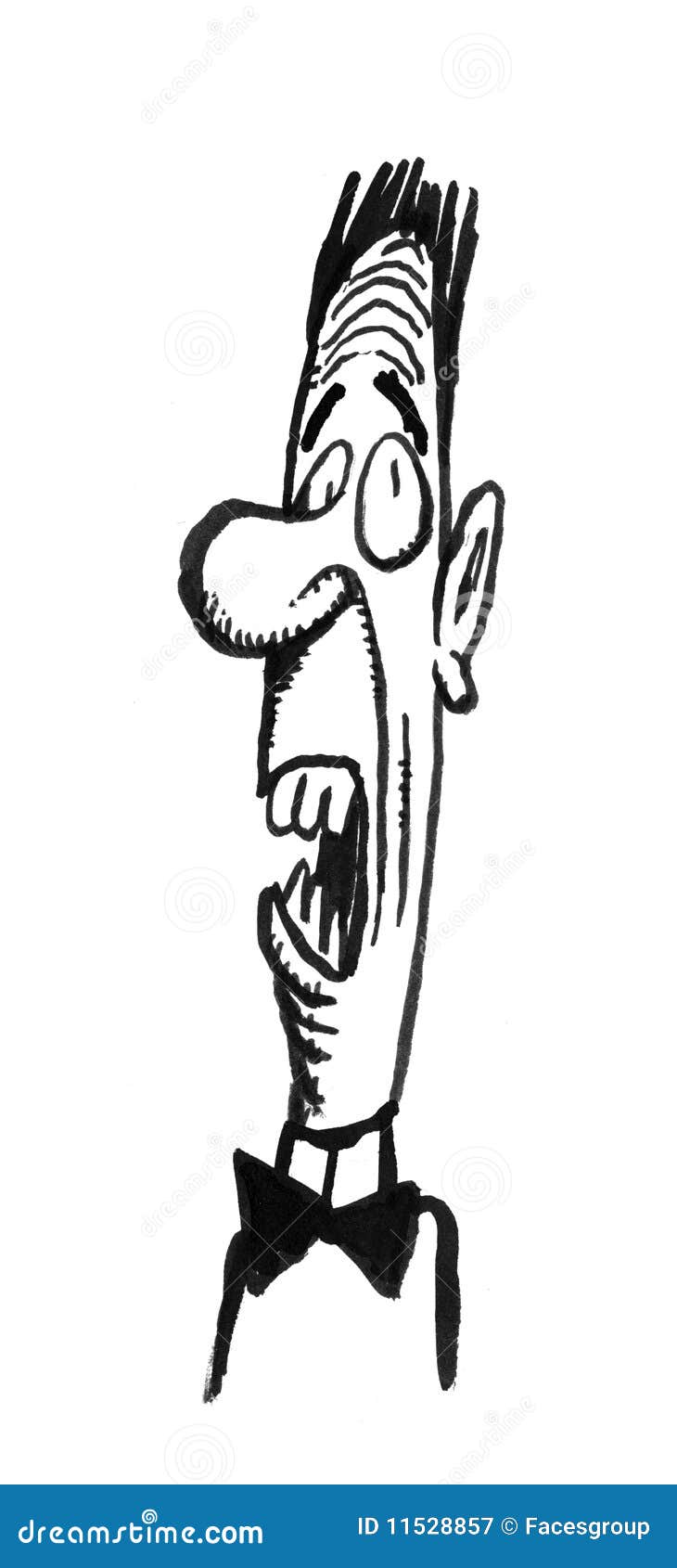 Cartoon Angst Man | CartoonDealer.com #38069759