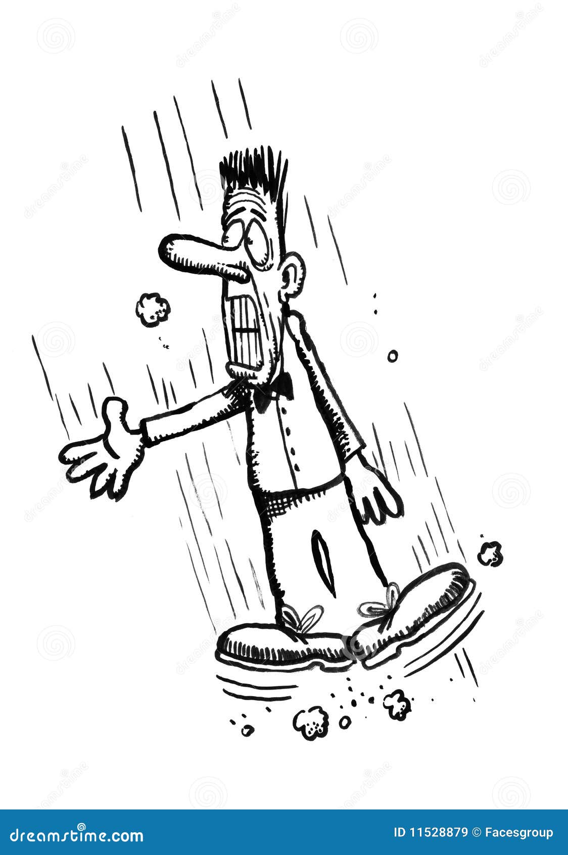 Cartoon Angst Man | CartoonDealer.com #38069759