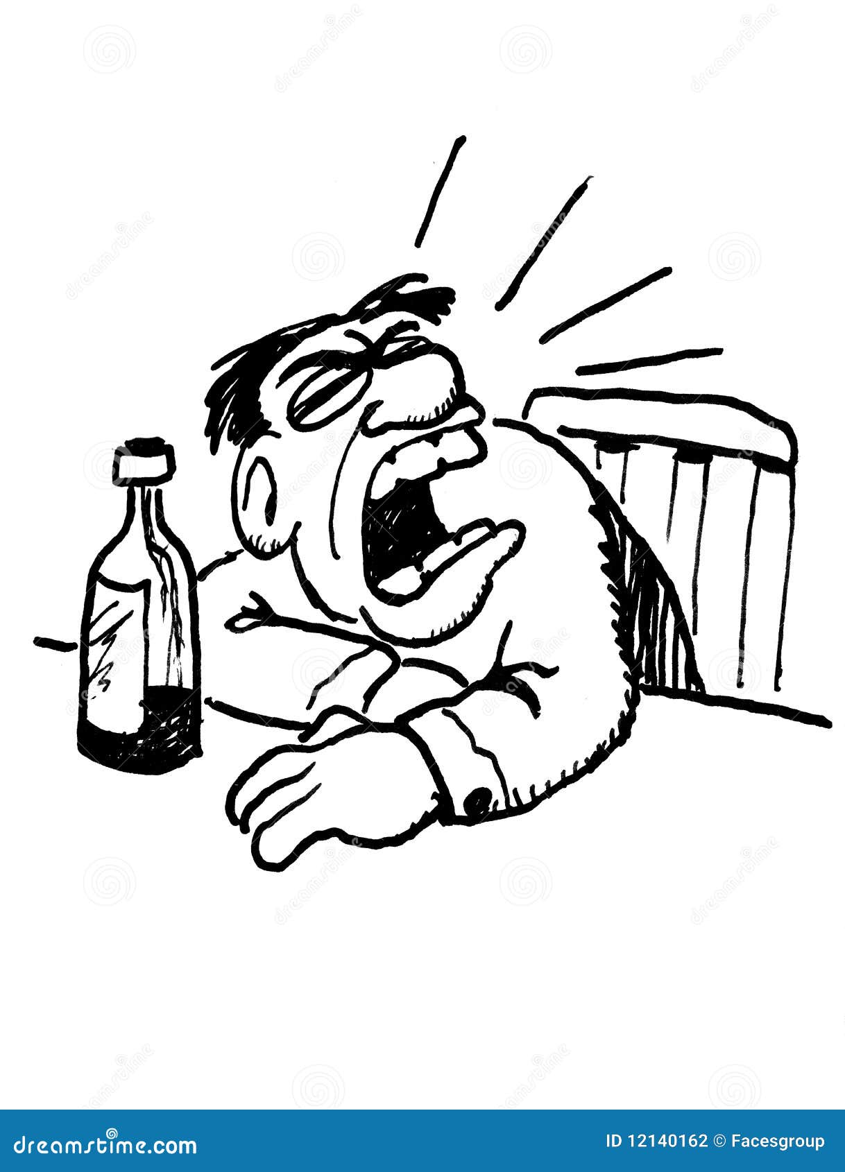 Cartoon Angst Man | CartoonDealer.com #38069759