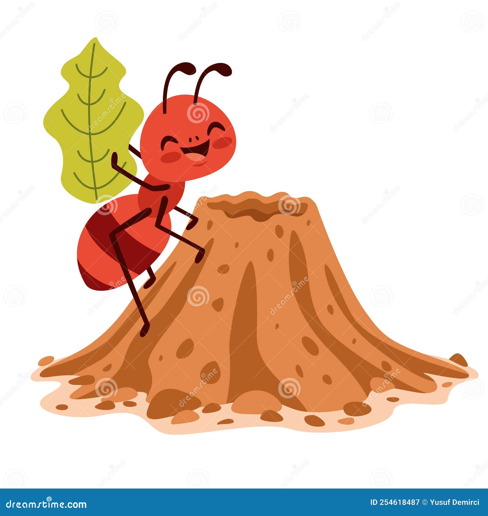 Cartoon Drawing of an Ant stock illustration. Illustration of mascot ...