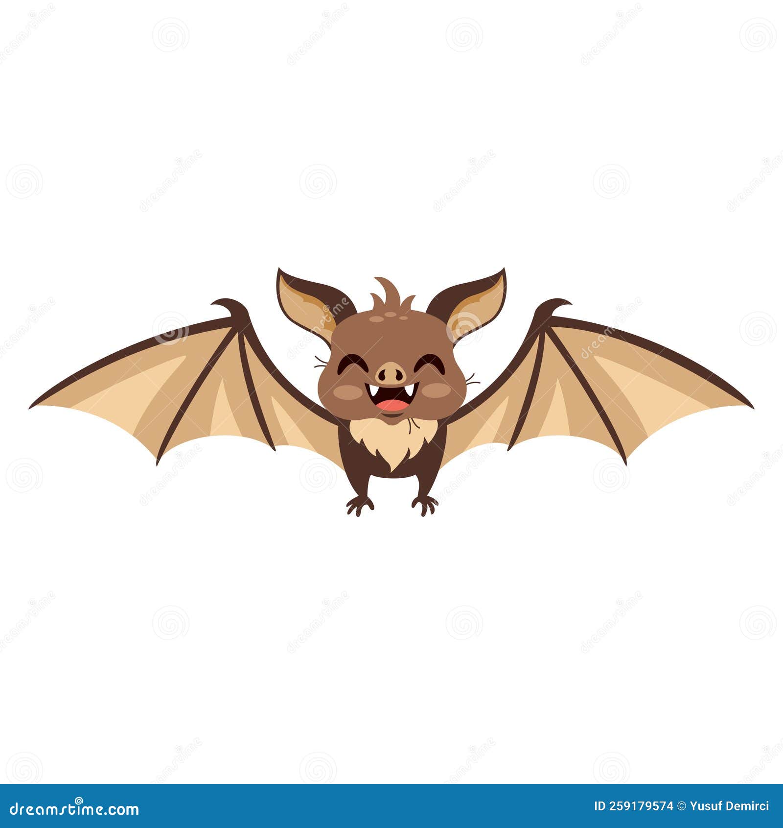 Cartoon Drawing of a Bat stock illustration. Illustration of vector ...