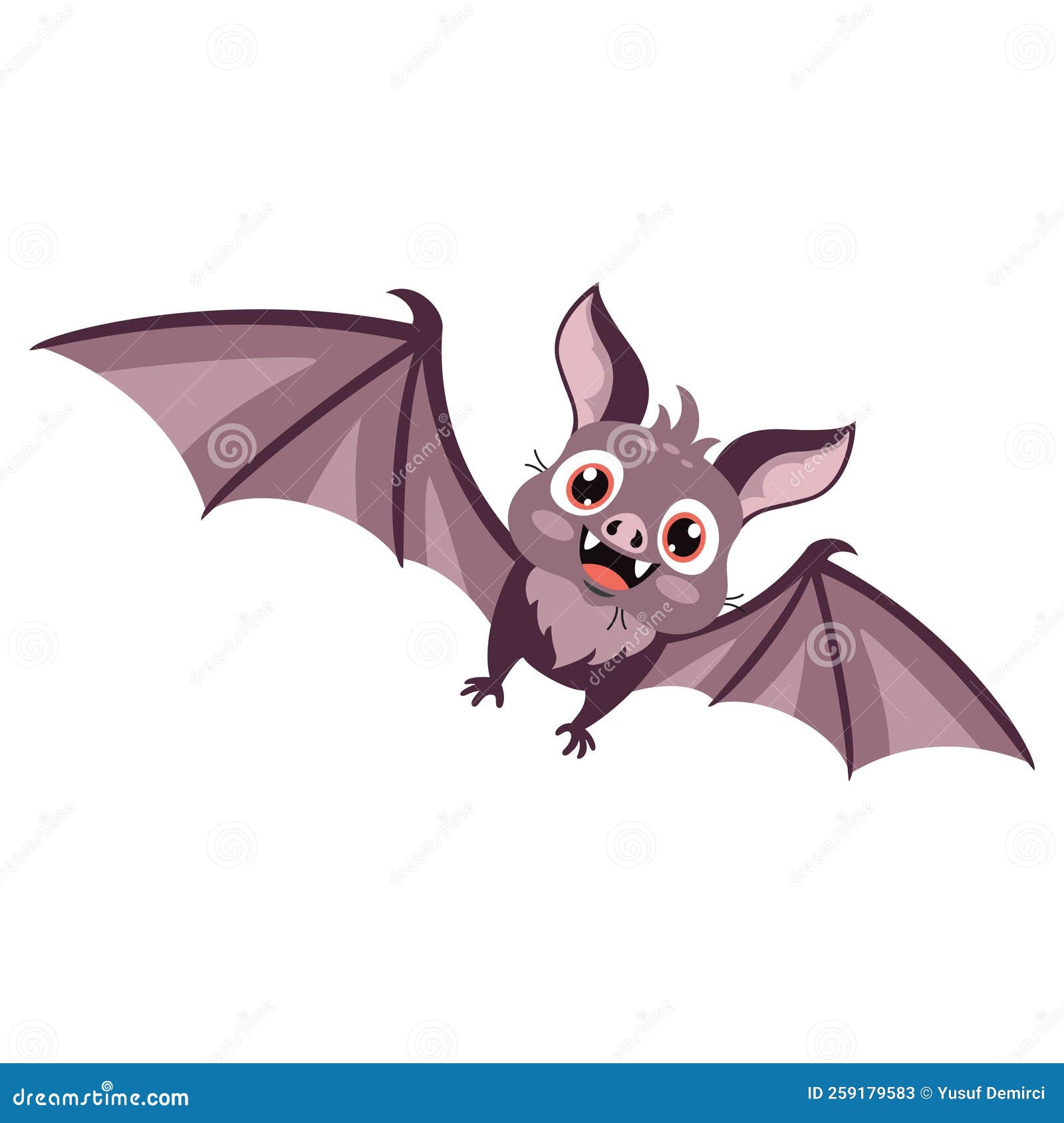 Cartoon Drawing of a Bat stock illustration. Illustration of wild ...