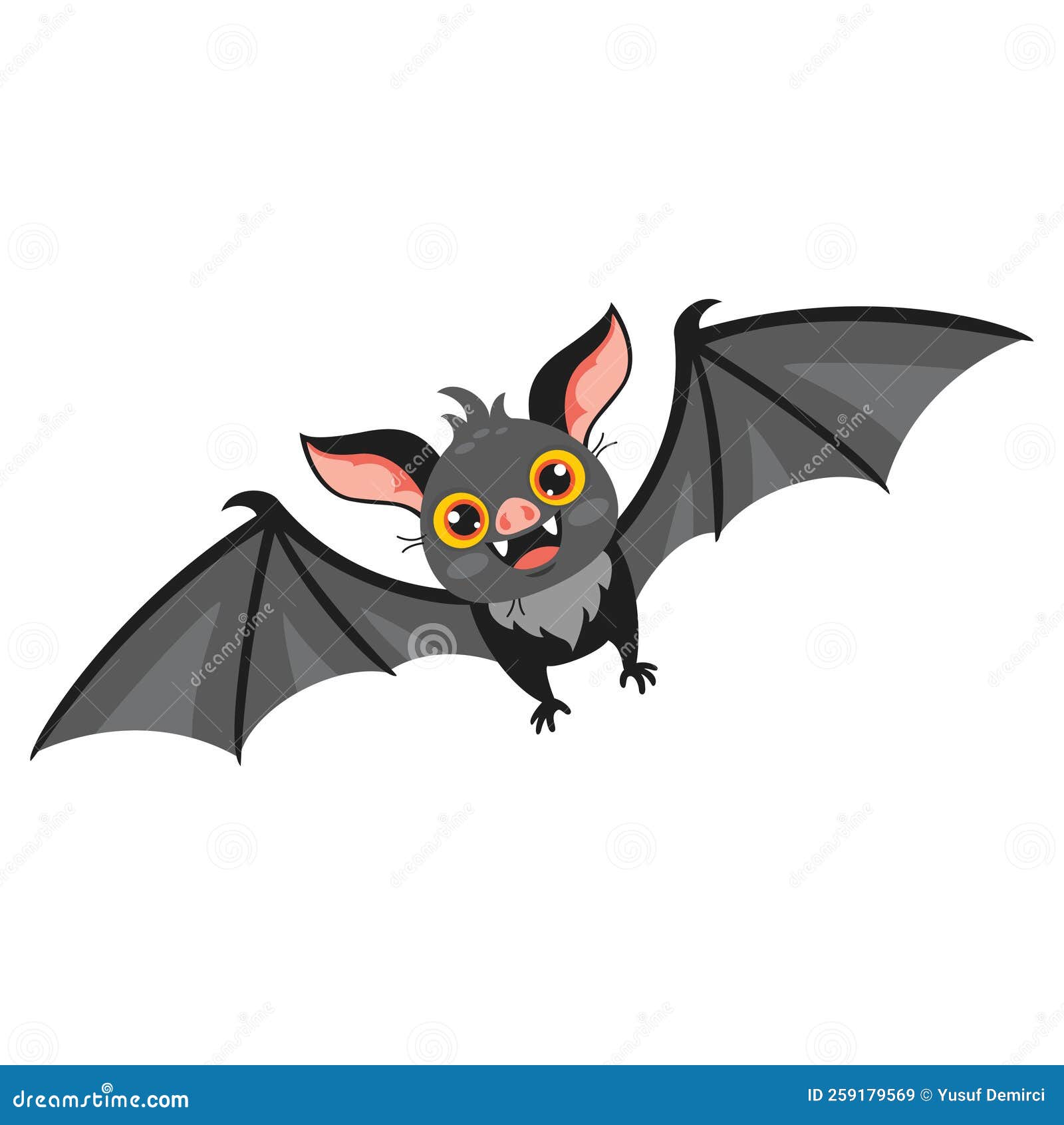Cartoon Drawing of a Bat stock illustration. Illustration of birds ...