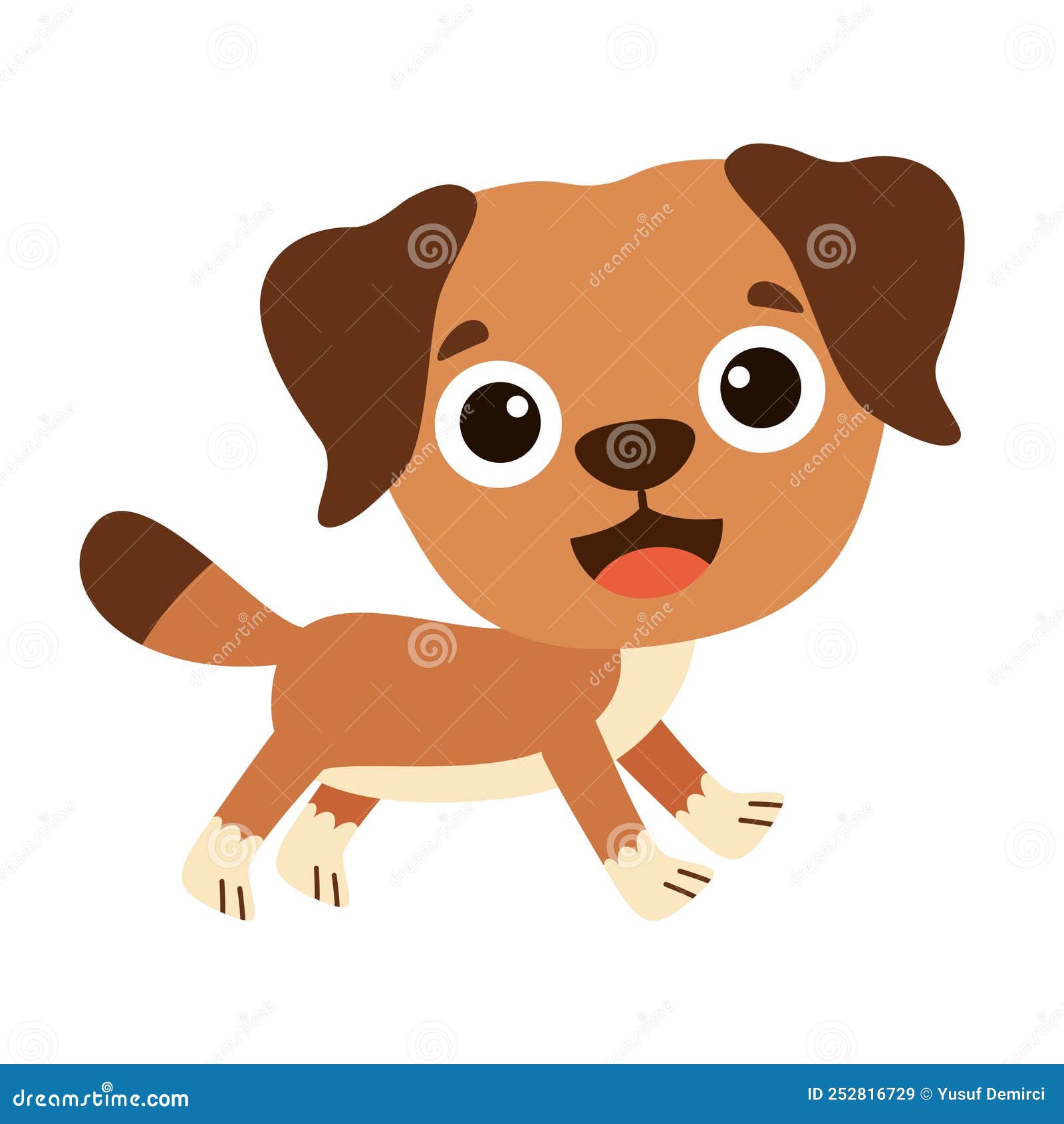 Cartoon Drawing of a Dog stock illustration. Illustration of drawing ...
