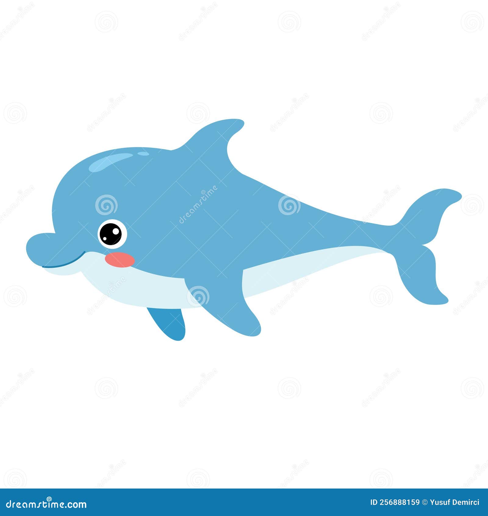 Cartoon Drawing of a Dolphin Stock Illustration - Illustration of ...