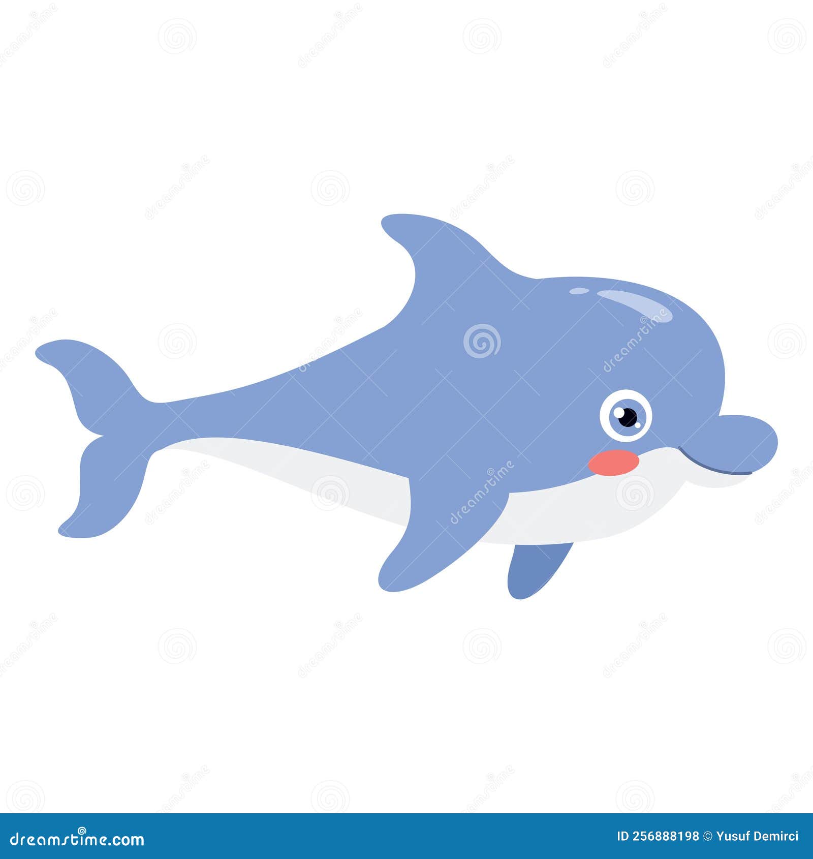 Cartoon Drawing of a Dolphin Stock Illustration - Illustration of ...
