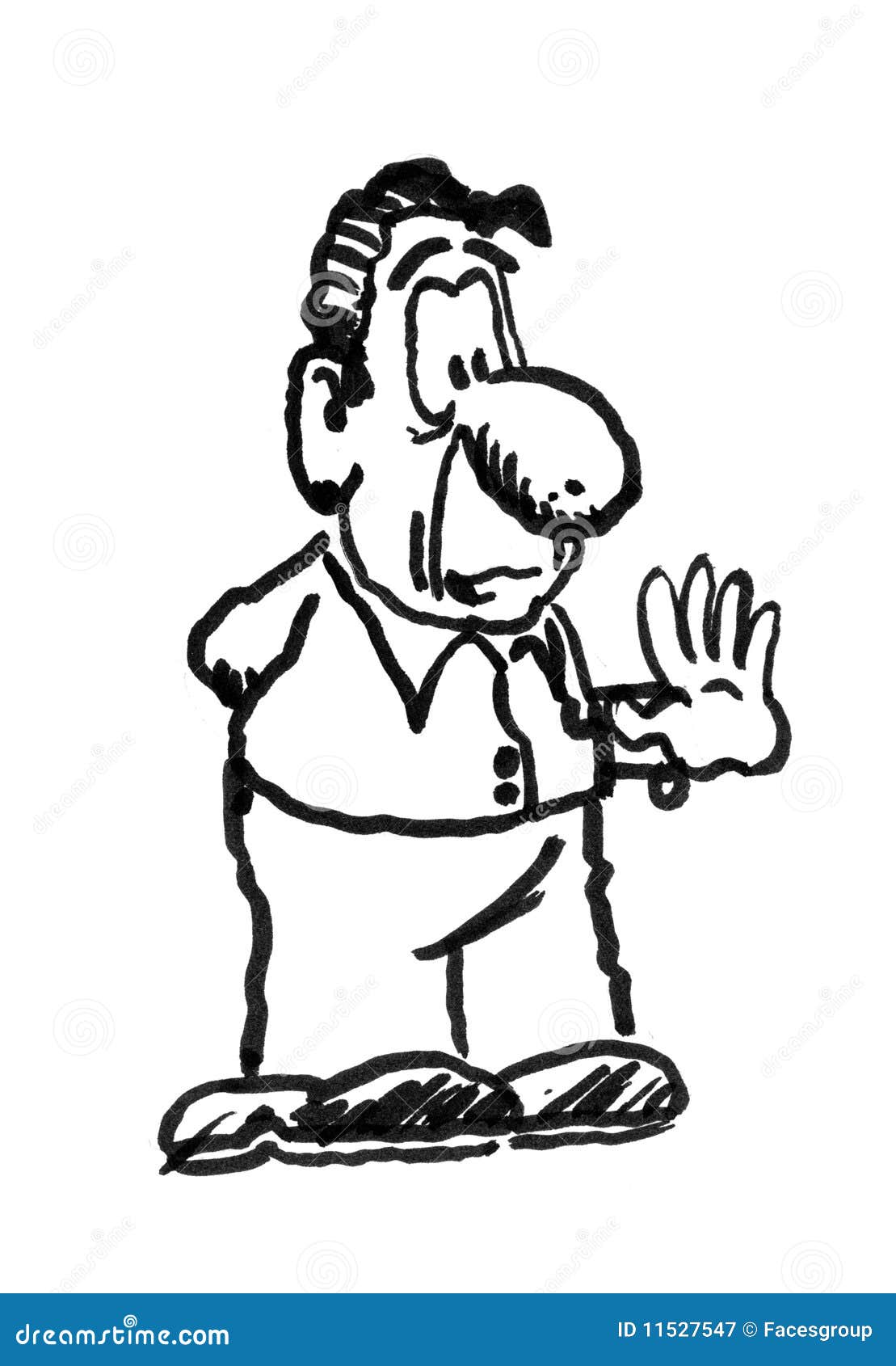 Cartoon Drawing Of A Man Royalty-Free Stock Photography | CartoonDealer ...