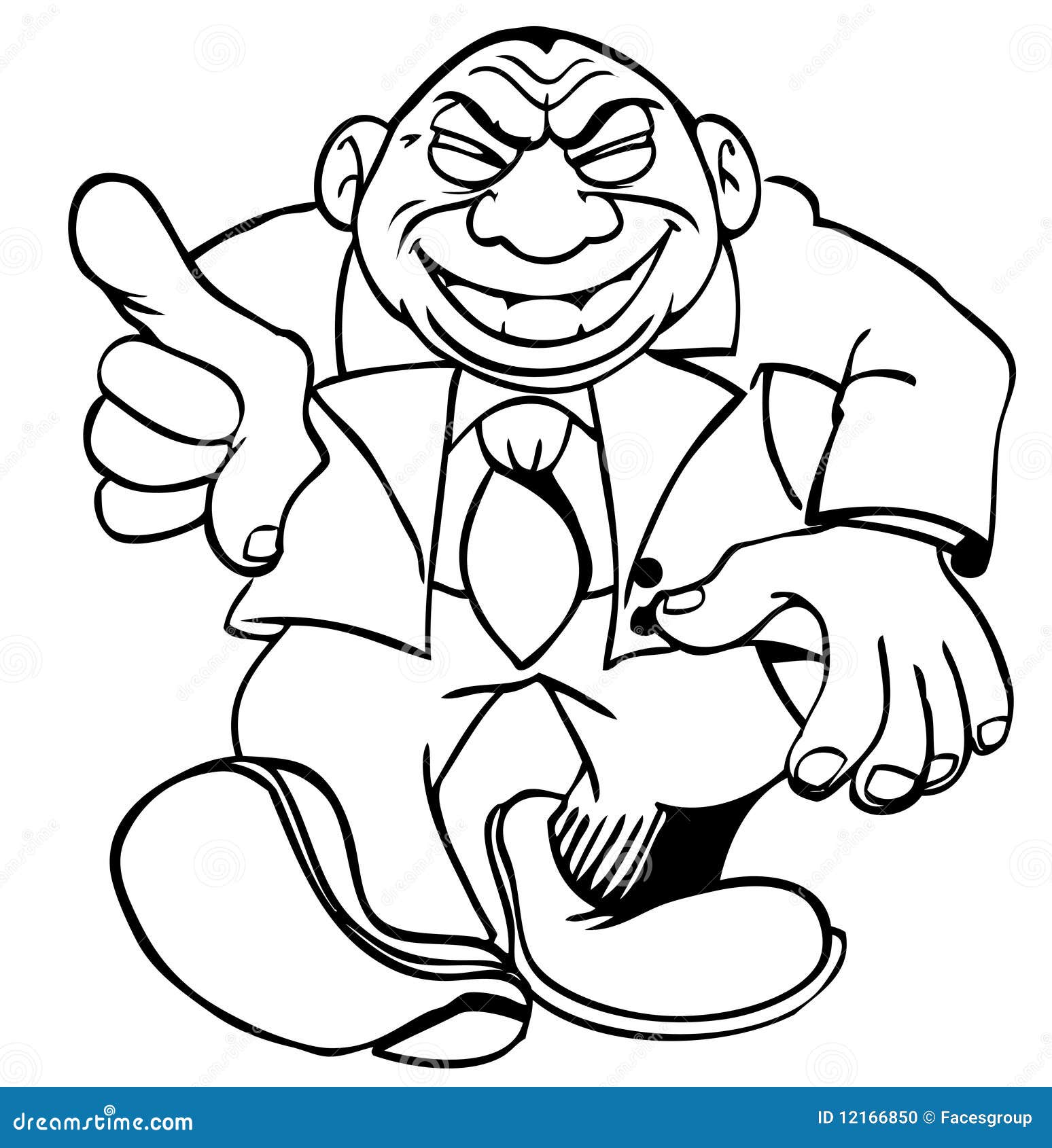 Cartoon Drawing Of A Man Vector Illustration | CartoonDealer.com #12166850