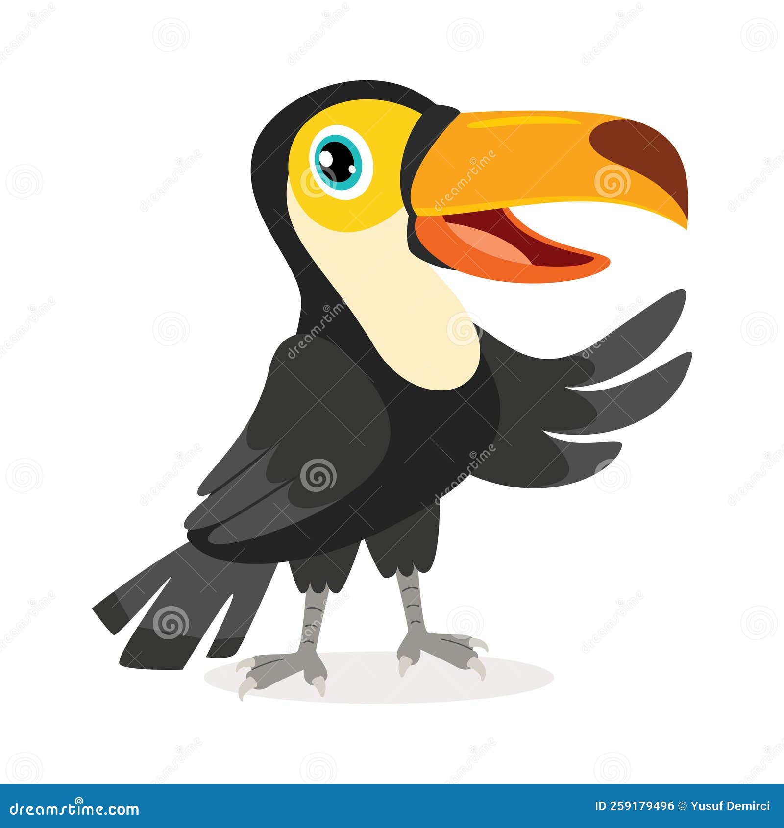 Cartoon Drawing of a Toucan Stock Illustration - Illustration of exotic ...