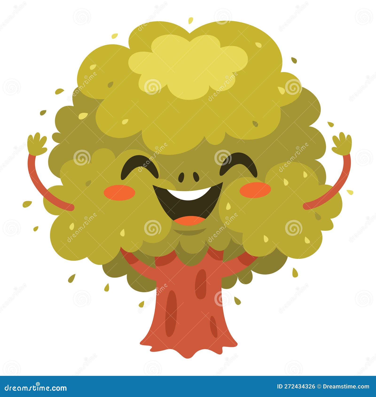 Cartoon Drawing of a Tree stock illustration. Illustration of ...