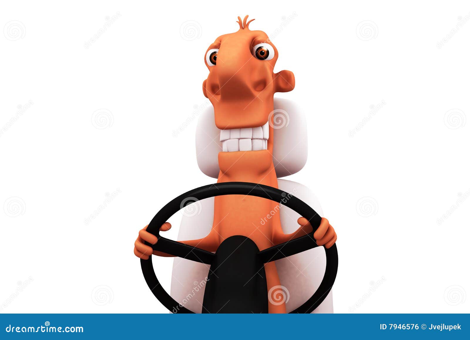 Cartoon driver. stock illustration. Illustration of motor - 7946576