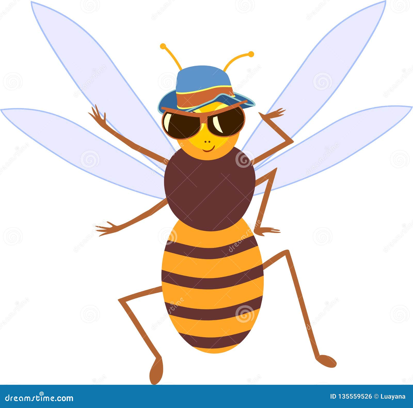 Cartoon Drone Bee Vector Illustration | CartoonDealer.com #135559522