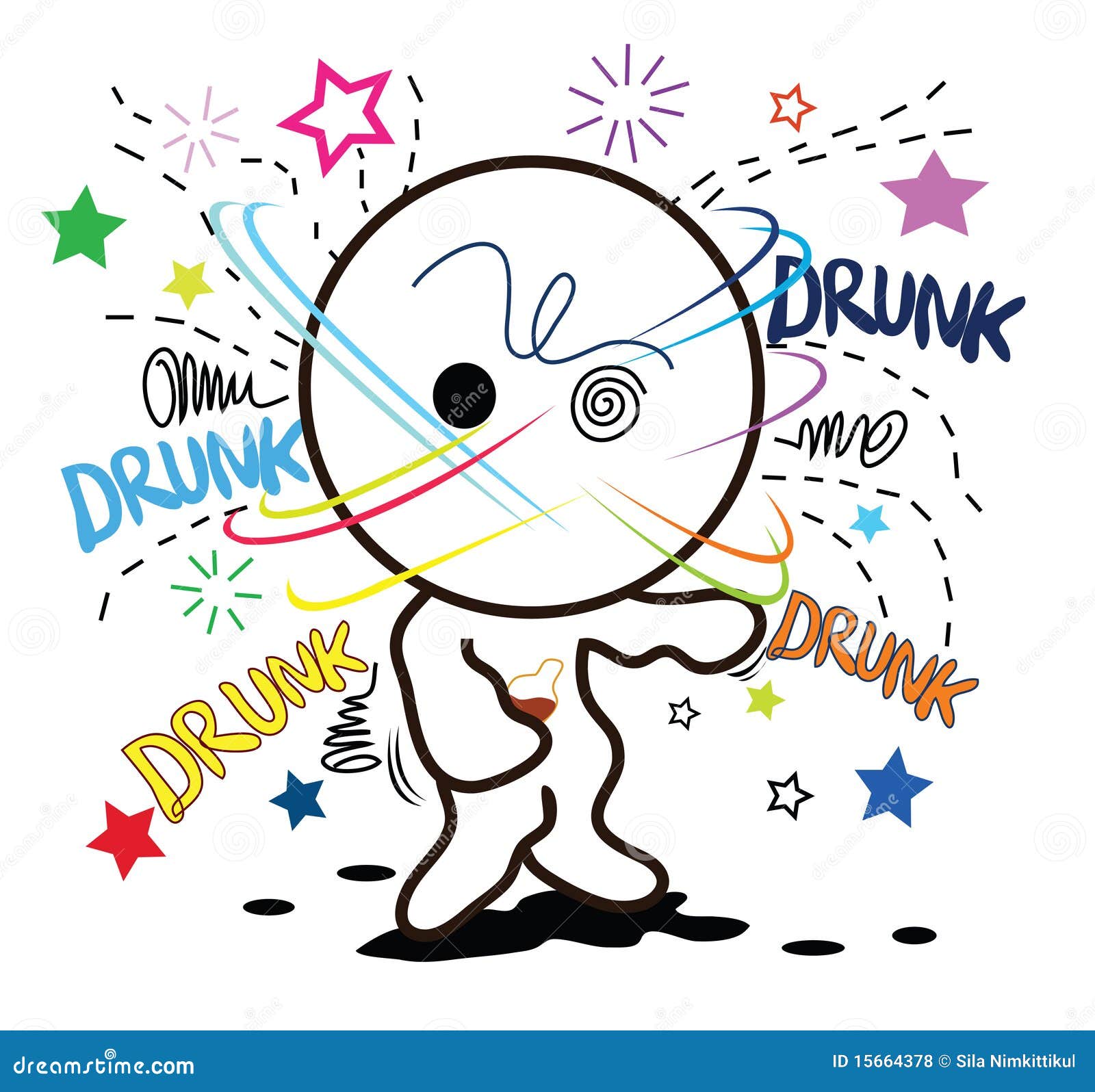 Two Cartoon Drunk Guys Are Sitting In An Embrace On The Steps ...