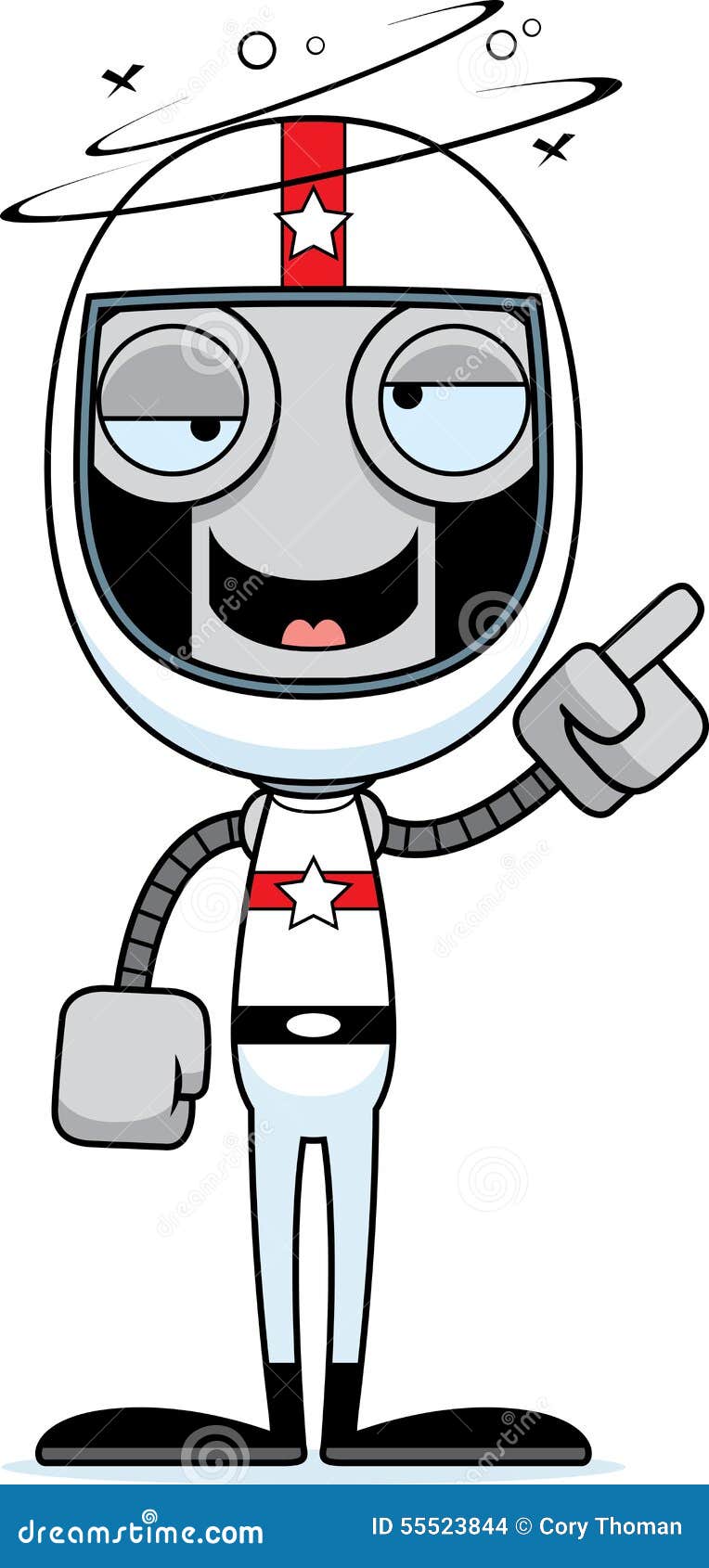 Cartoon Drunk Race Car Driver Robot Stock Vector - Illustration of clip ...