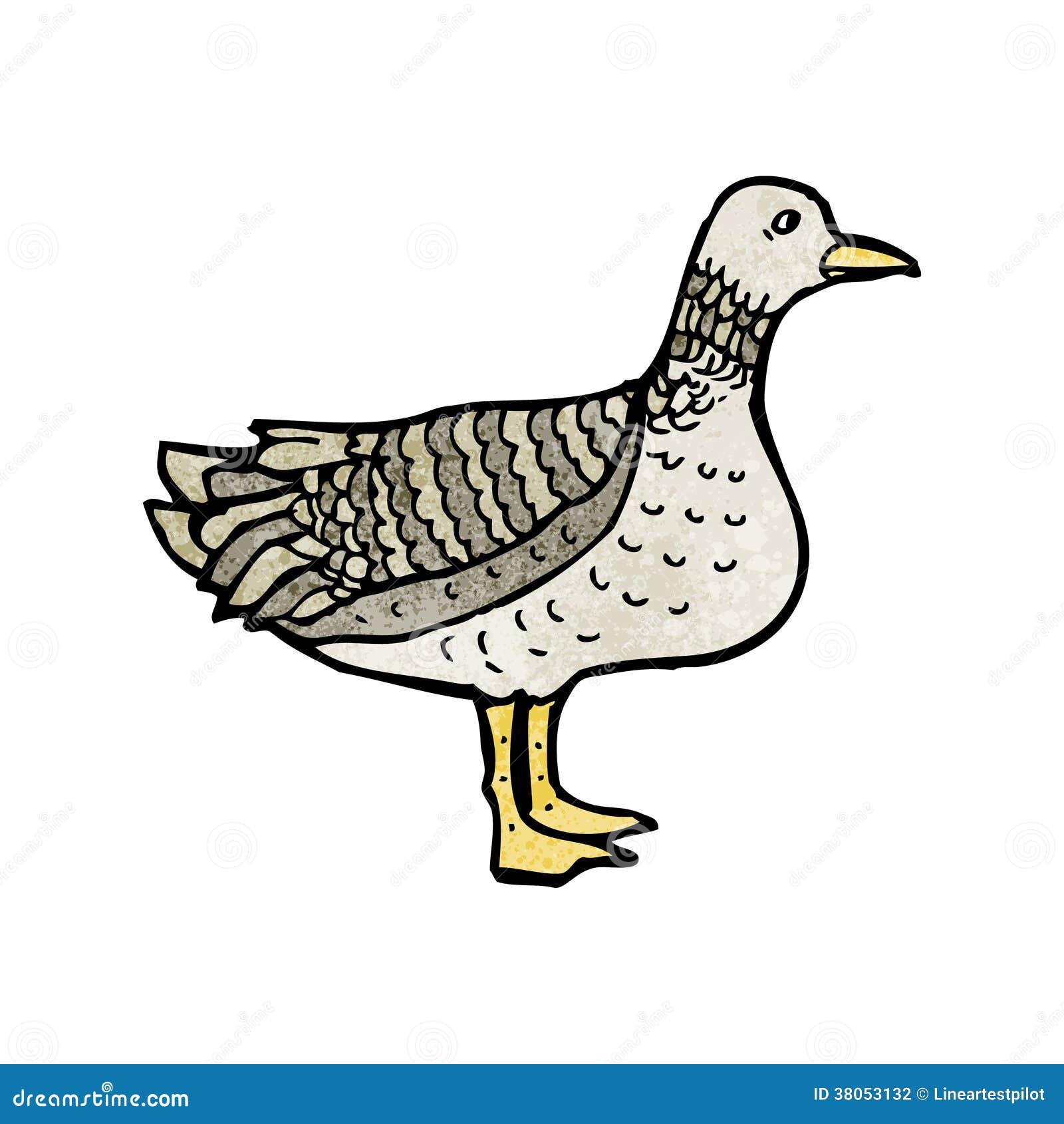 Cartoon duck stock vector. Illustration of bird, drawn - 38053132
