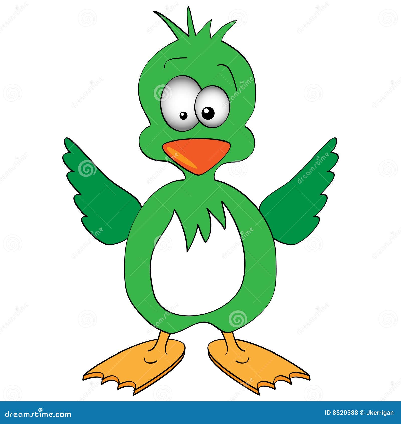 Cartoon Duck Flashcard For Children | CartoonDealer.com #111456567