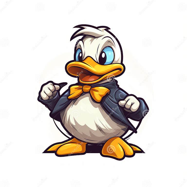 Colorful Geometric Duck Illustration Stock Illustration - Illustration ...