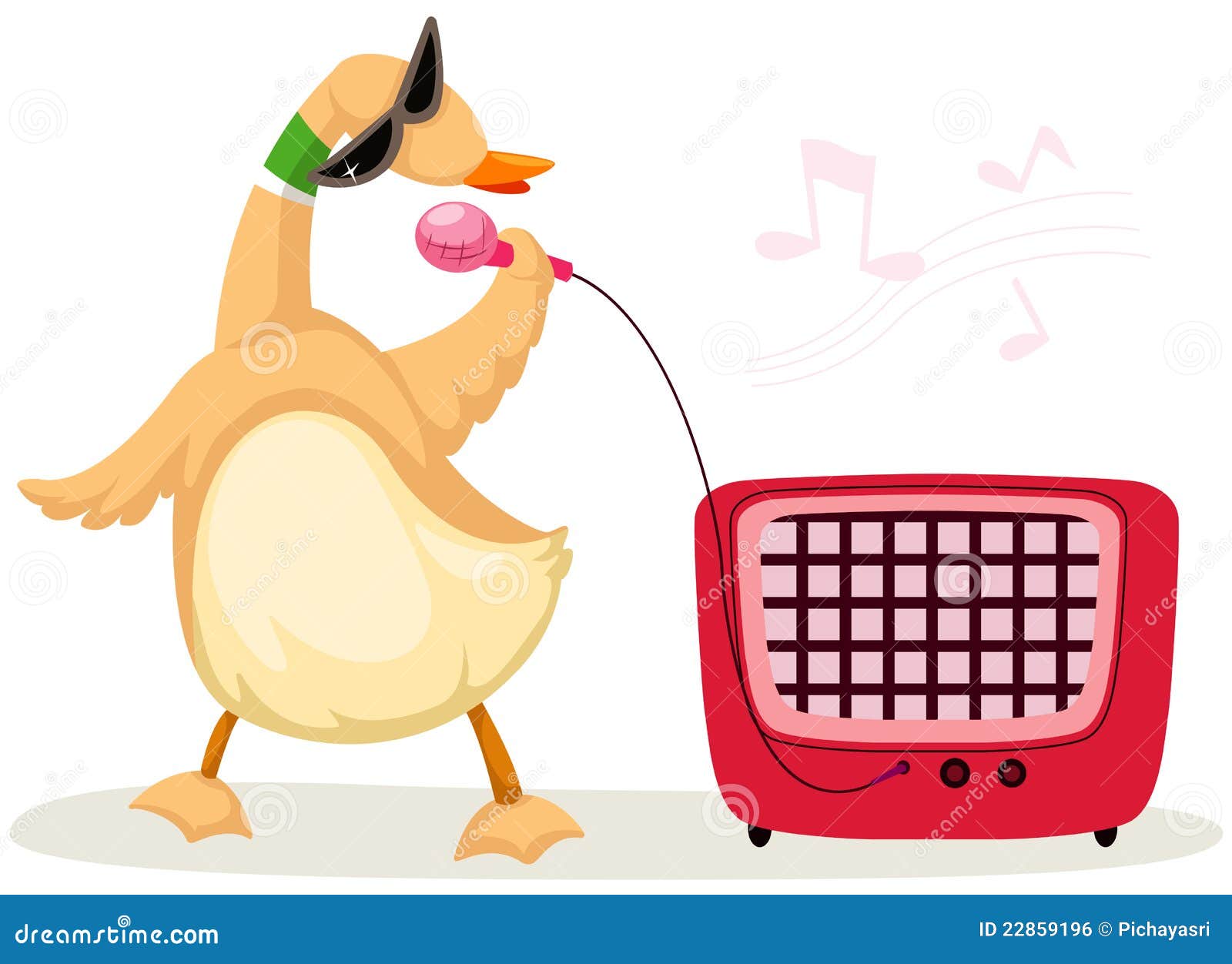 Cartoon Duck Flashcard For Children | CartoonDealer.com #111456567