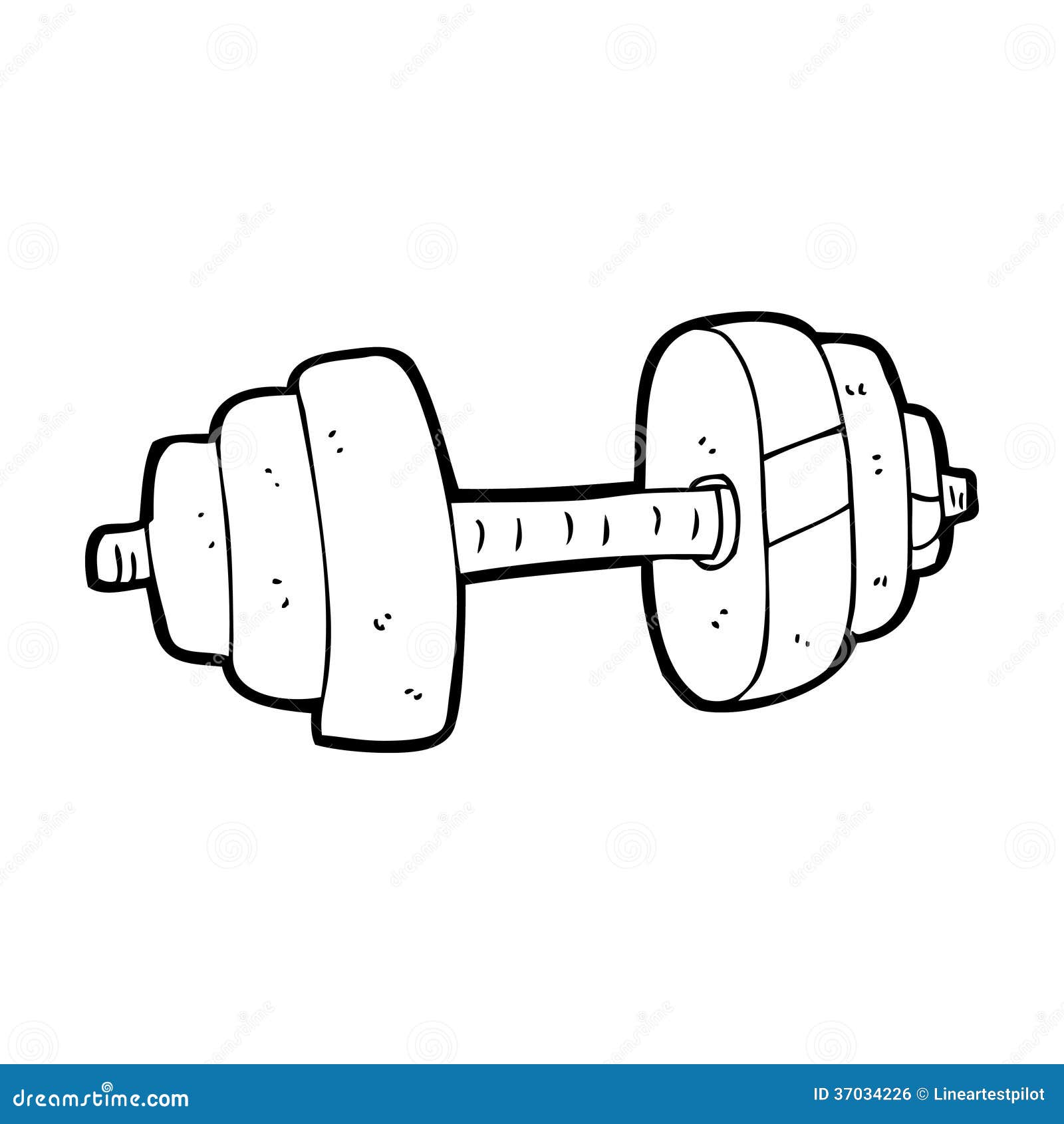 Cartoon dumbbell stock illustration. Illustration of silly - 37034226