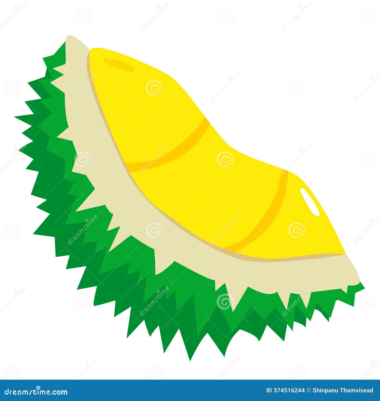 Cartoon Durian Background, Cute Durian Pattern. | CartoonDealer.com ...