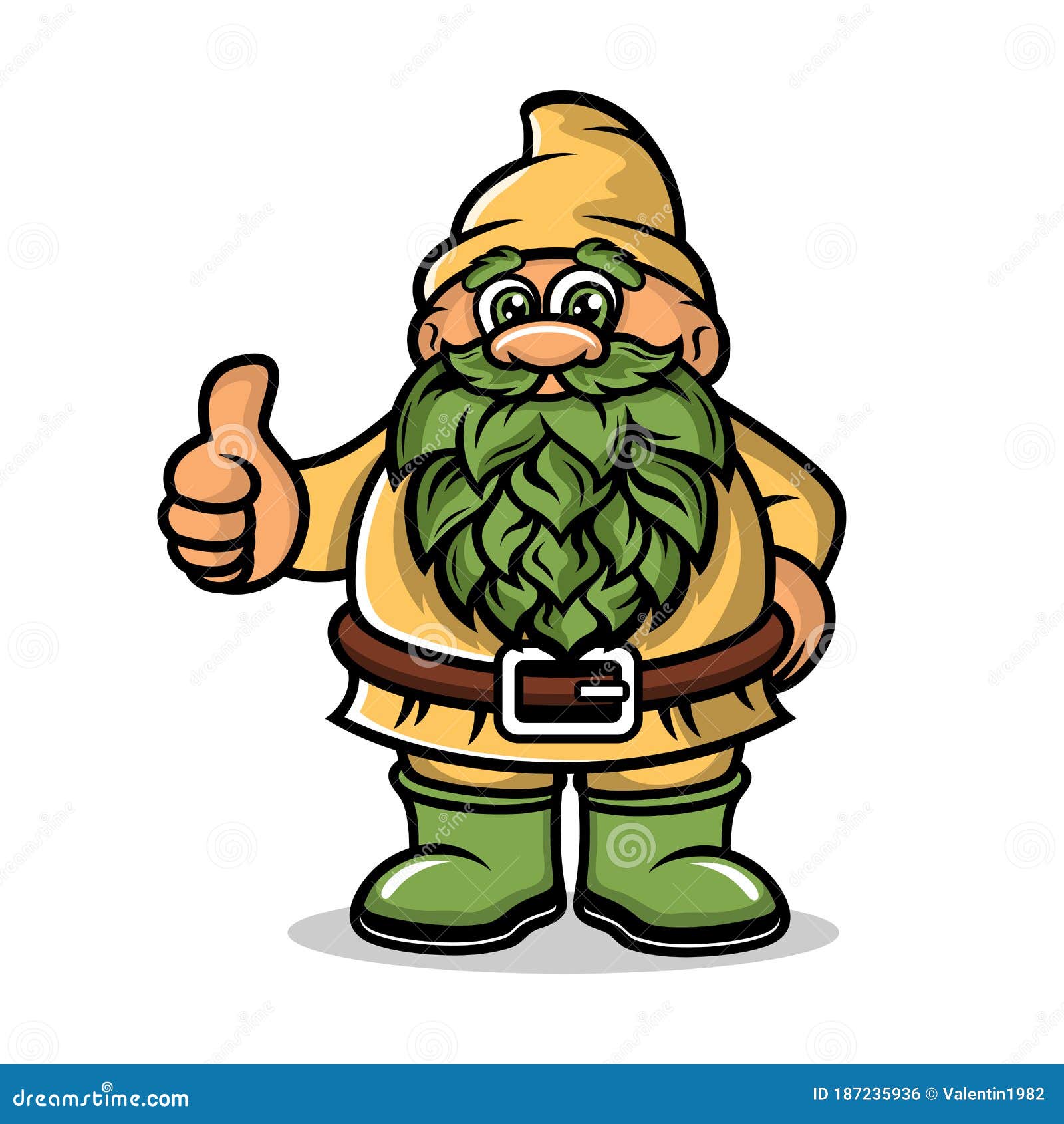 Cartoon Dwarf Mascot logo. stock vector. Illustration of alcohol ...