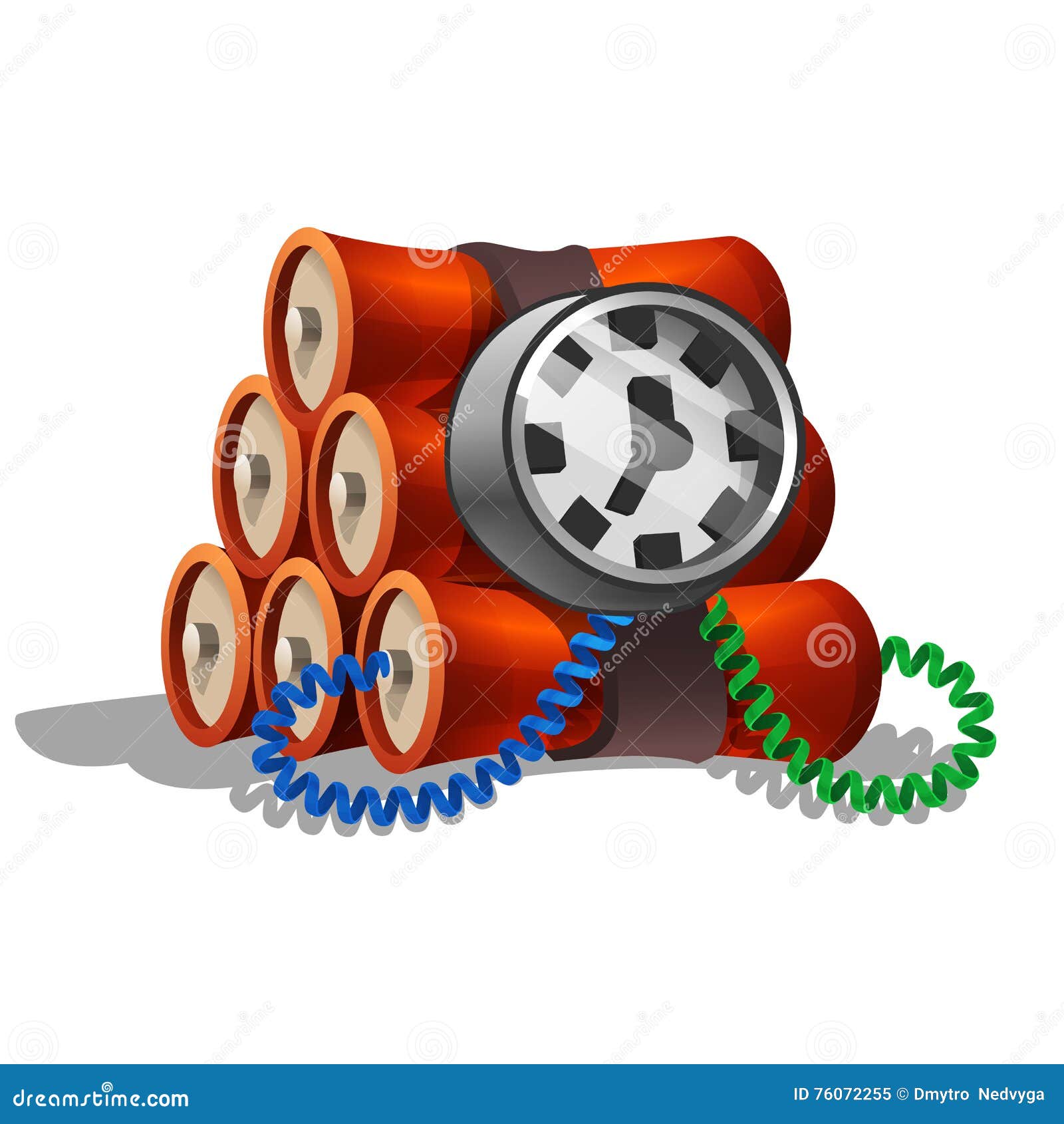 Cartoon Dynamite with Timer for Games. Stock Vector - Illustration of ...