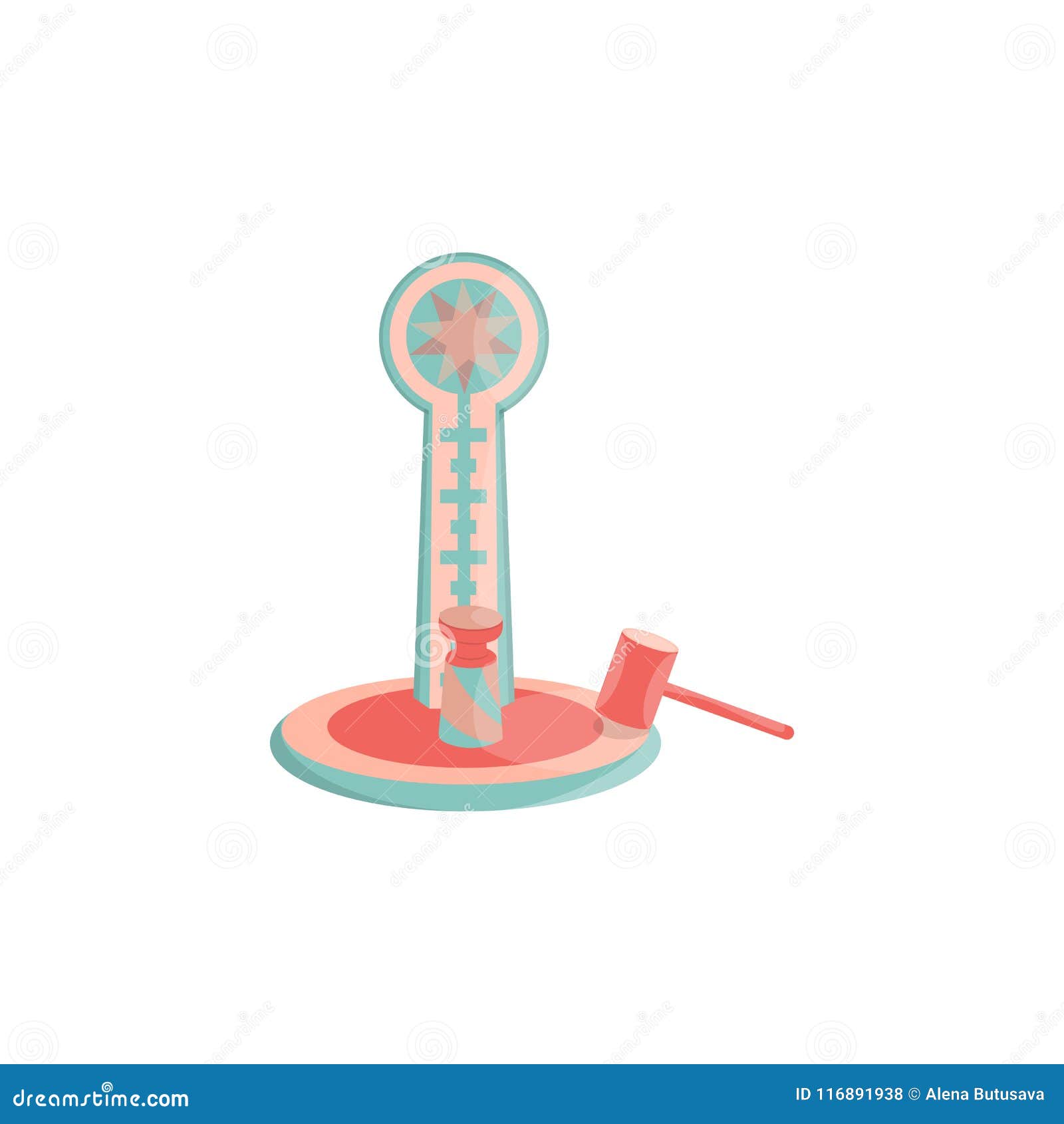 Dynamometer stock illustration. Illustration of gamble - 116891938
