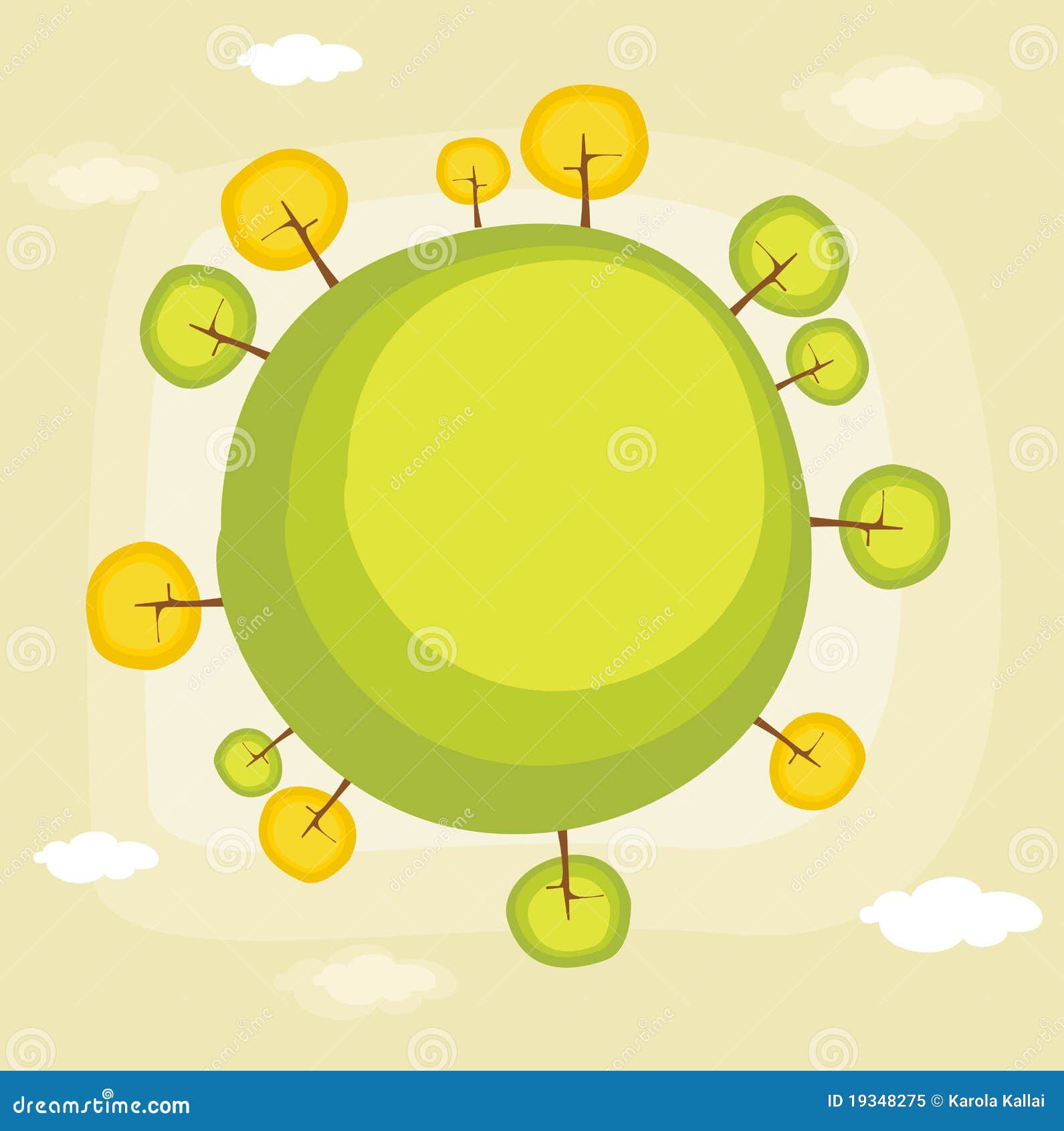 Cartoon Earth Globe. Planet Earth Model With World Map On Base Isolated ...