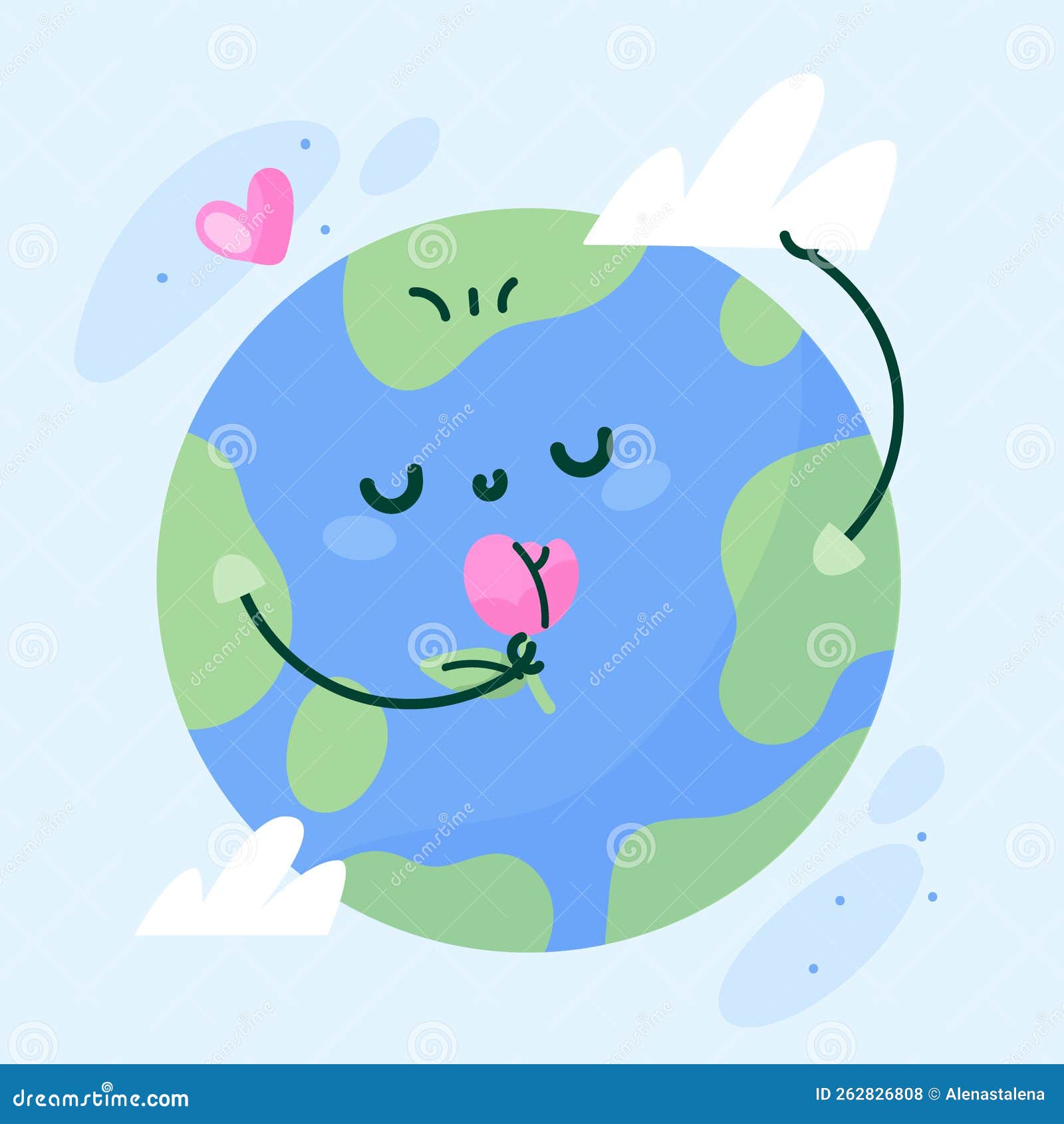 Cartoon Earth Ecology Concept, Save Planet Poster Square Design, Globe ... Cartoon Earth Ecology Concept, Save Planet Poster Square Design, Globe ...