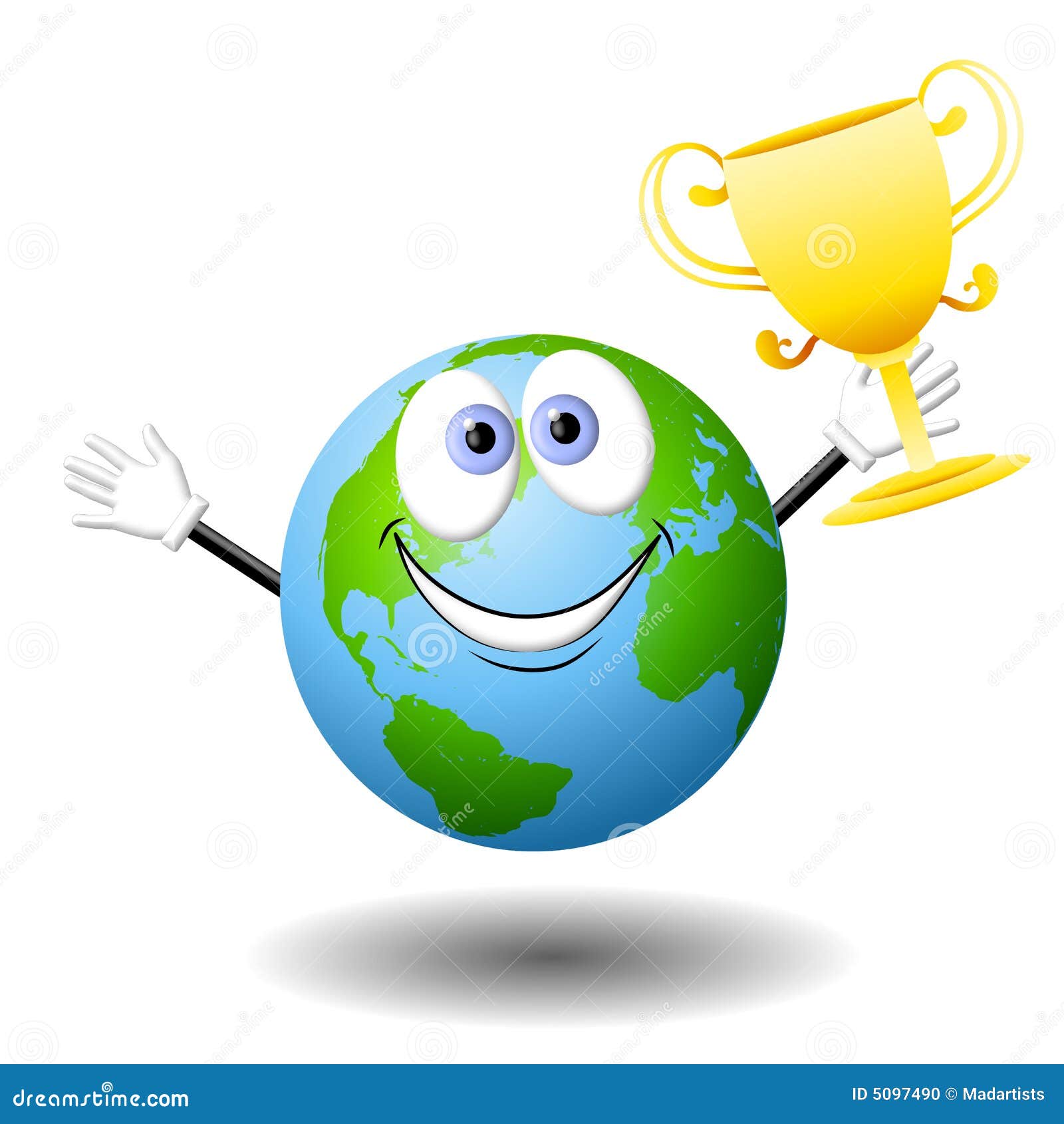 Cartoon Earth Gold Trophy Stock Illustrations – 21 Cartoon Earth Gold ...