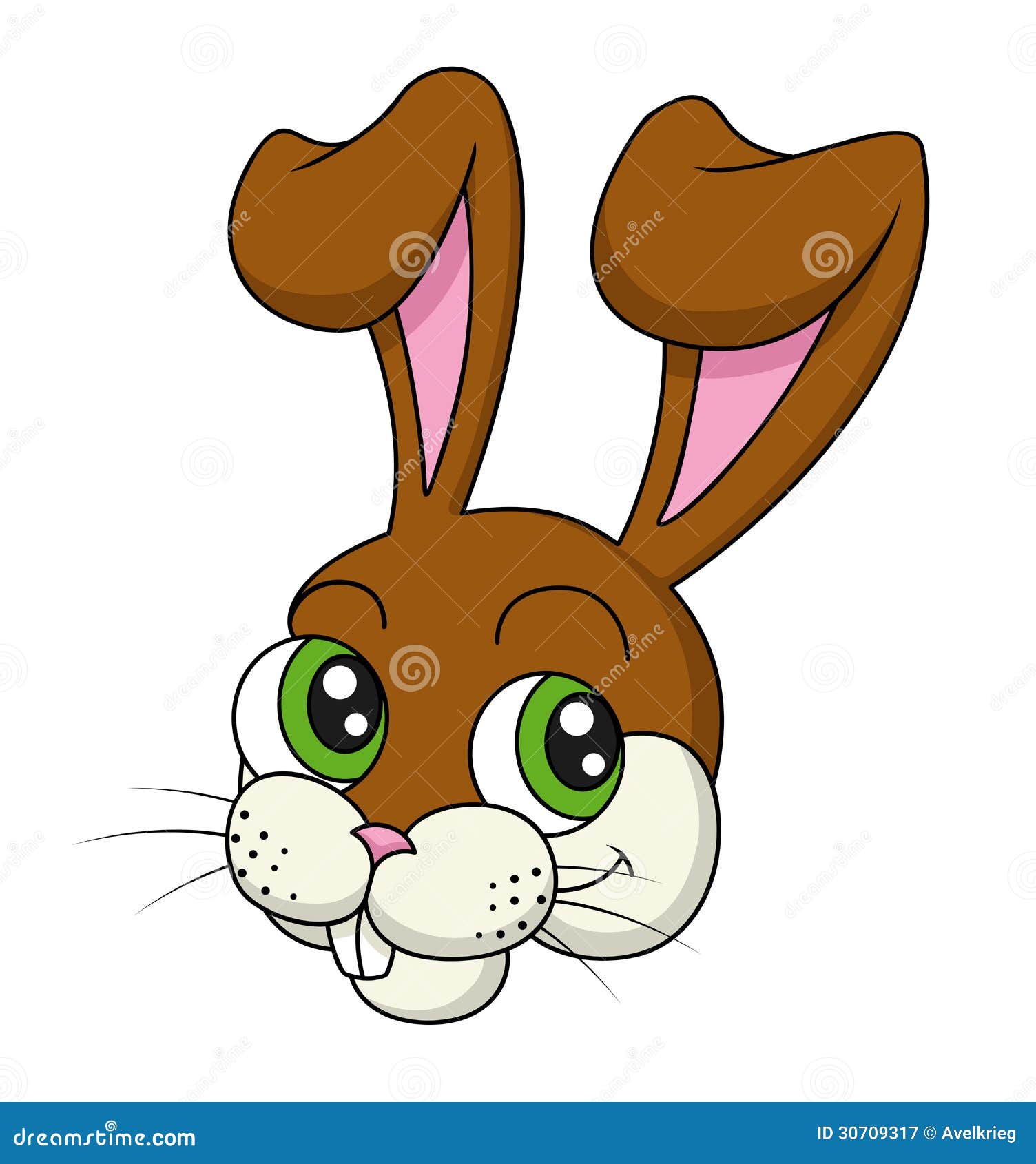 Cartoon Easter Bunny stock vector. Illustration of goofy - 30709317