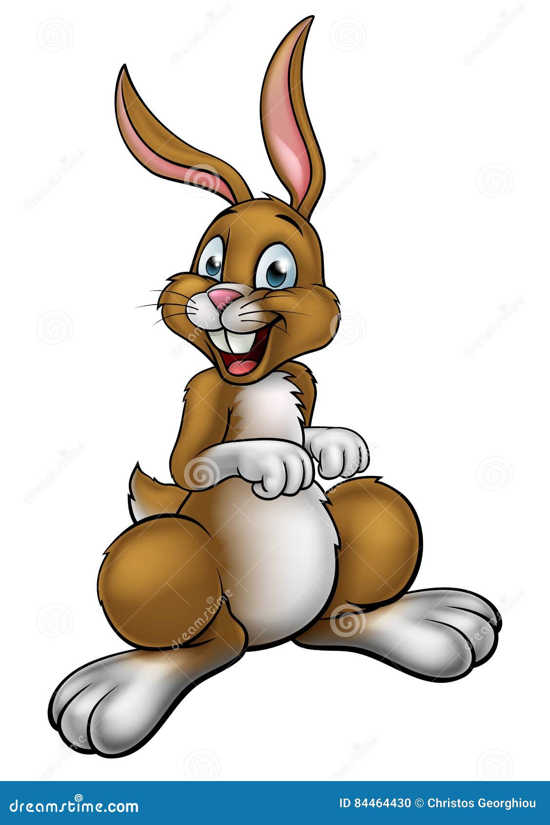 Cartoon Easter Bunny Rabbit Stock Vector - Illustration of hunt ...