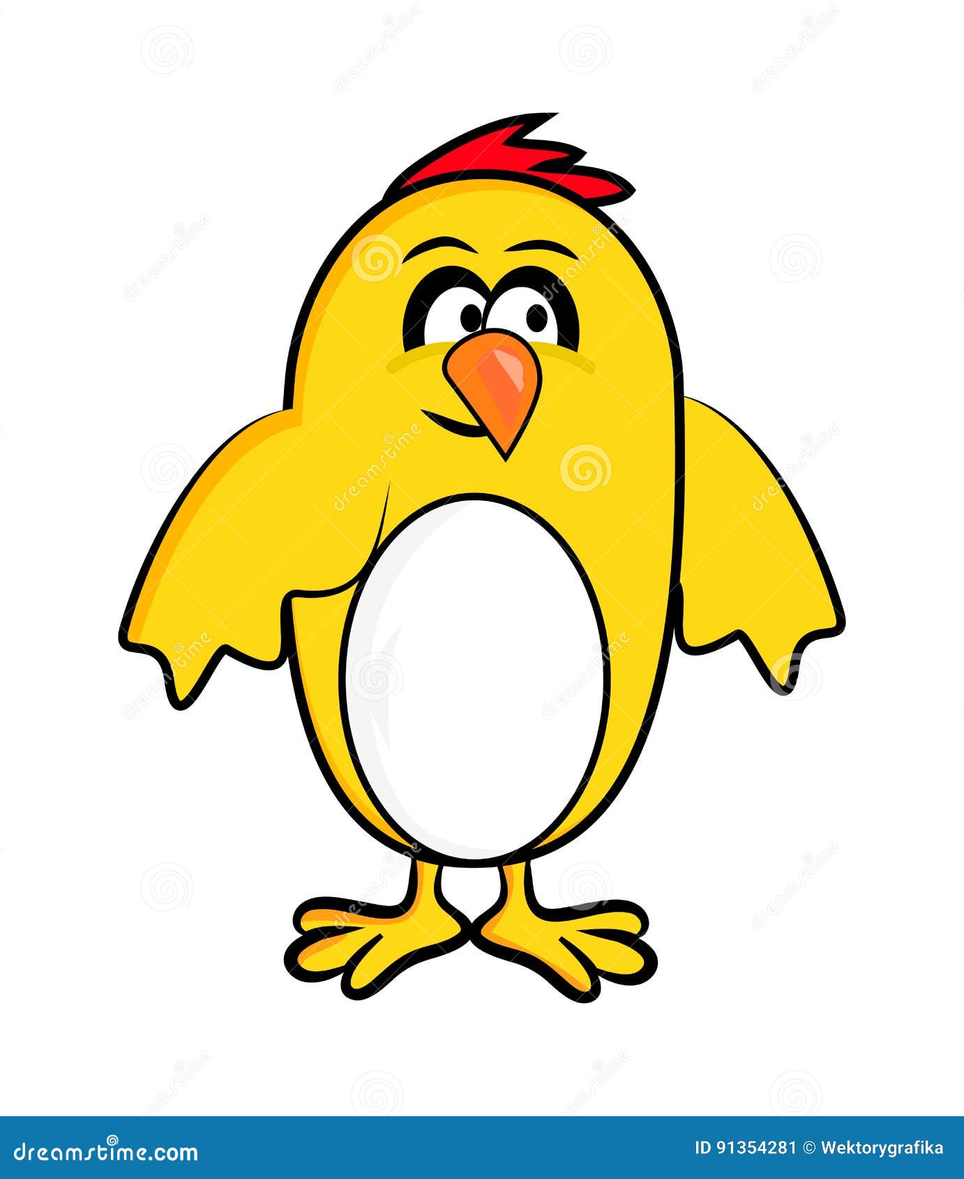 Cartoon Easter Chicken Vector Symbol Icon Design. Stock Vector ...