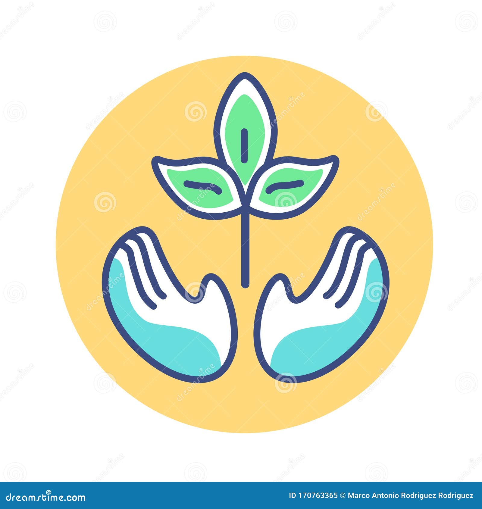 Cartoon Eco Icon Emoji Illustration Isolated Stock Illustration ...