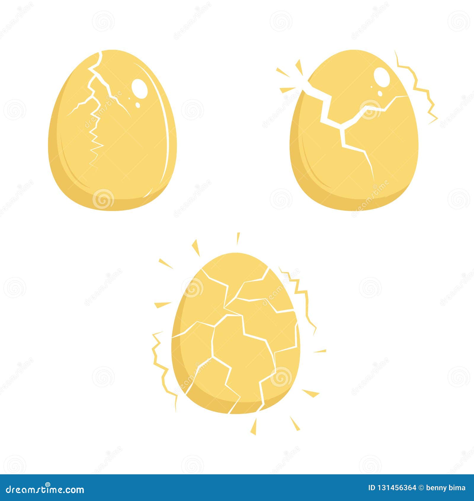 Egg cracks 9 stock vector. Illustration of farming, brown - 131456364