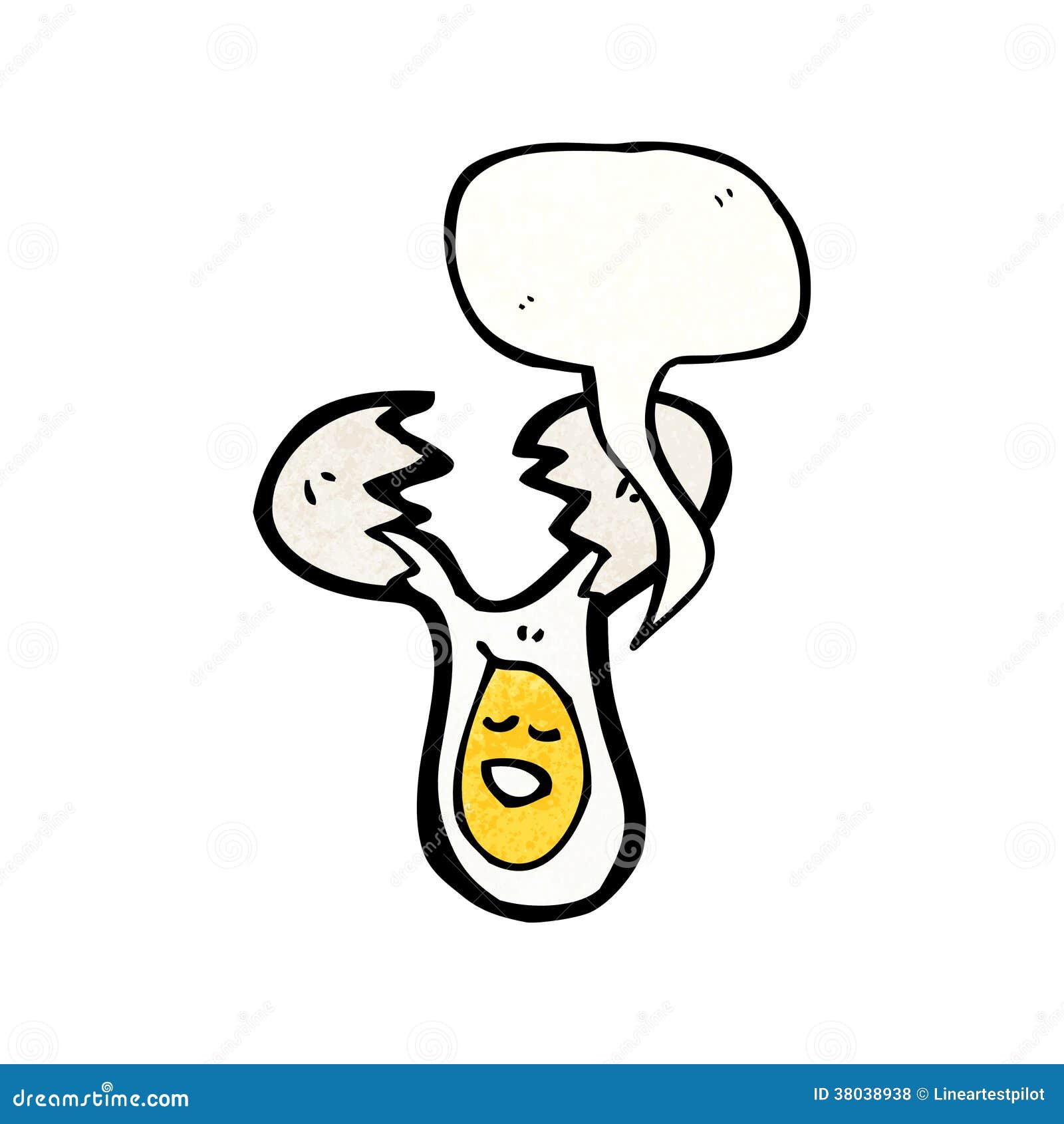 Cartoon Egg with Speech Bubble Stock Vector - Illustration of texture ...