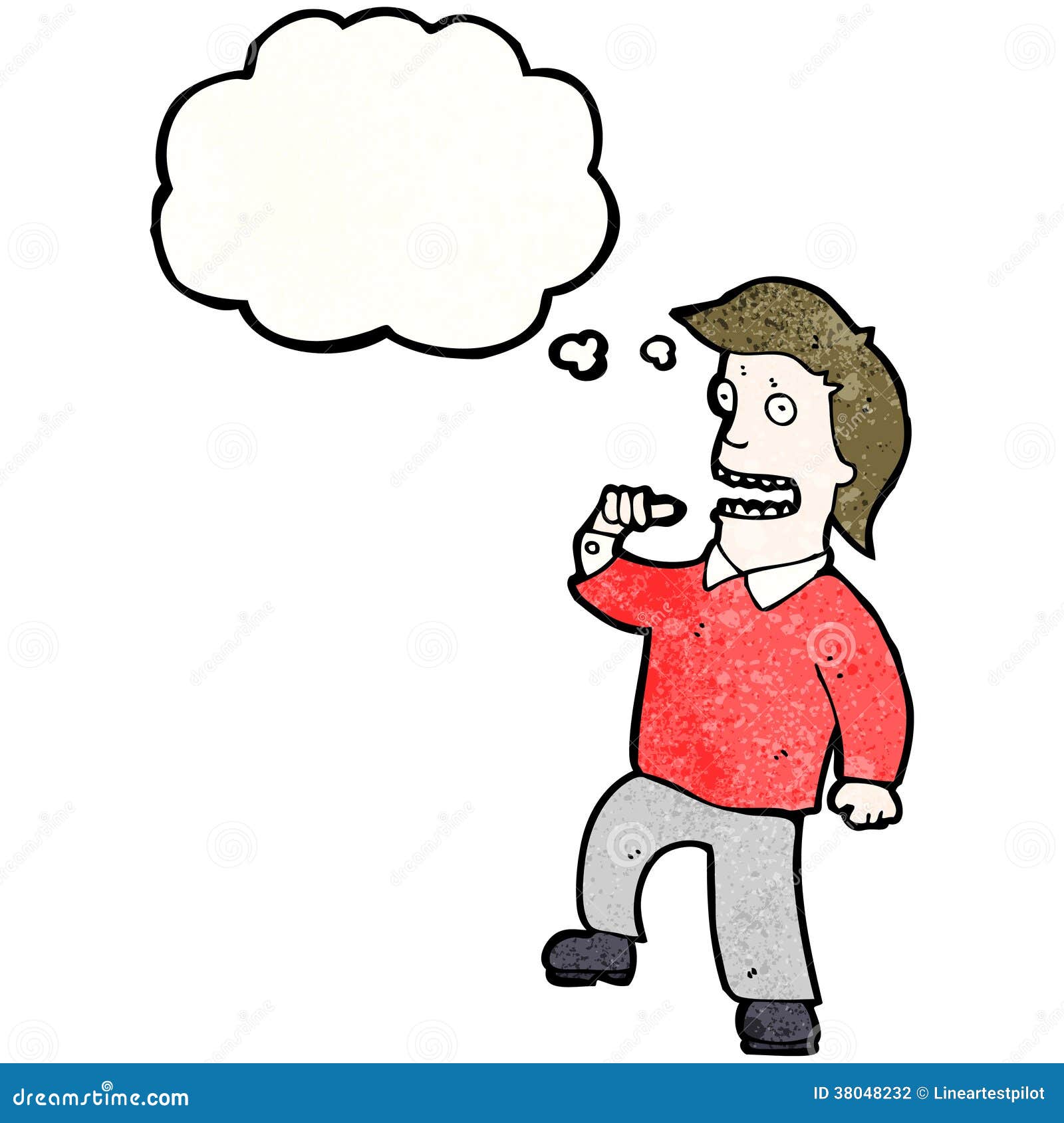 Cartoon egotist man stock vector. Illustration of artwork - 38048232