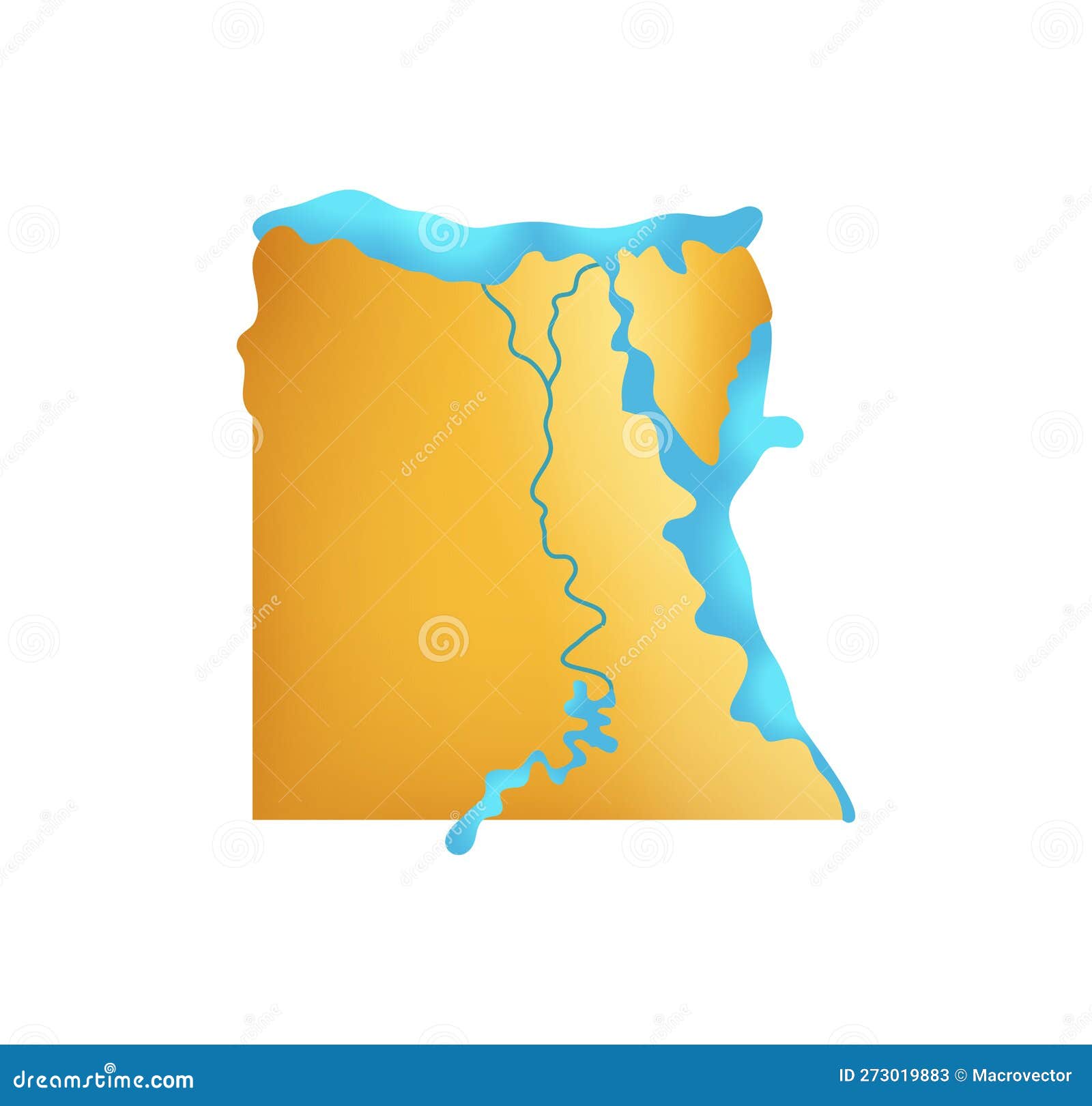 Cartoon Egypt Night Party With Neon Glow Egyptian Pyramids ...