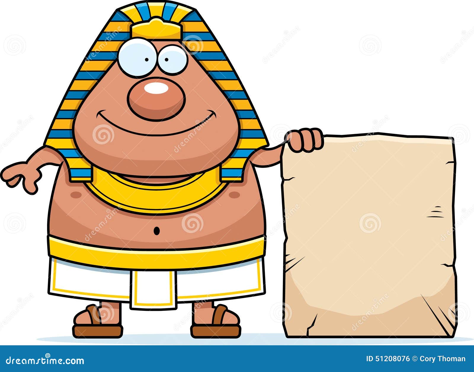 Cartoon Egyptian Pharaoh Sign Stock Vector - Illustration of egyptian ...
