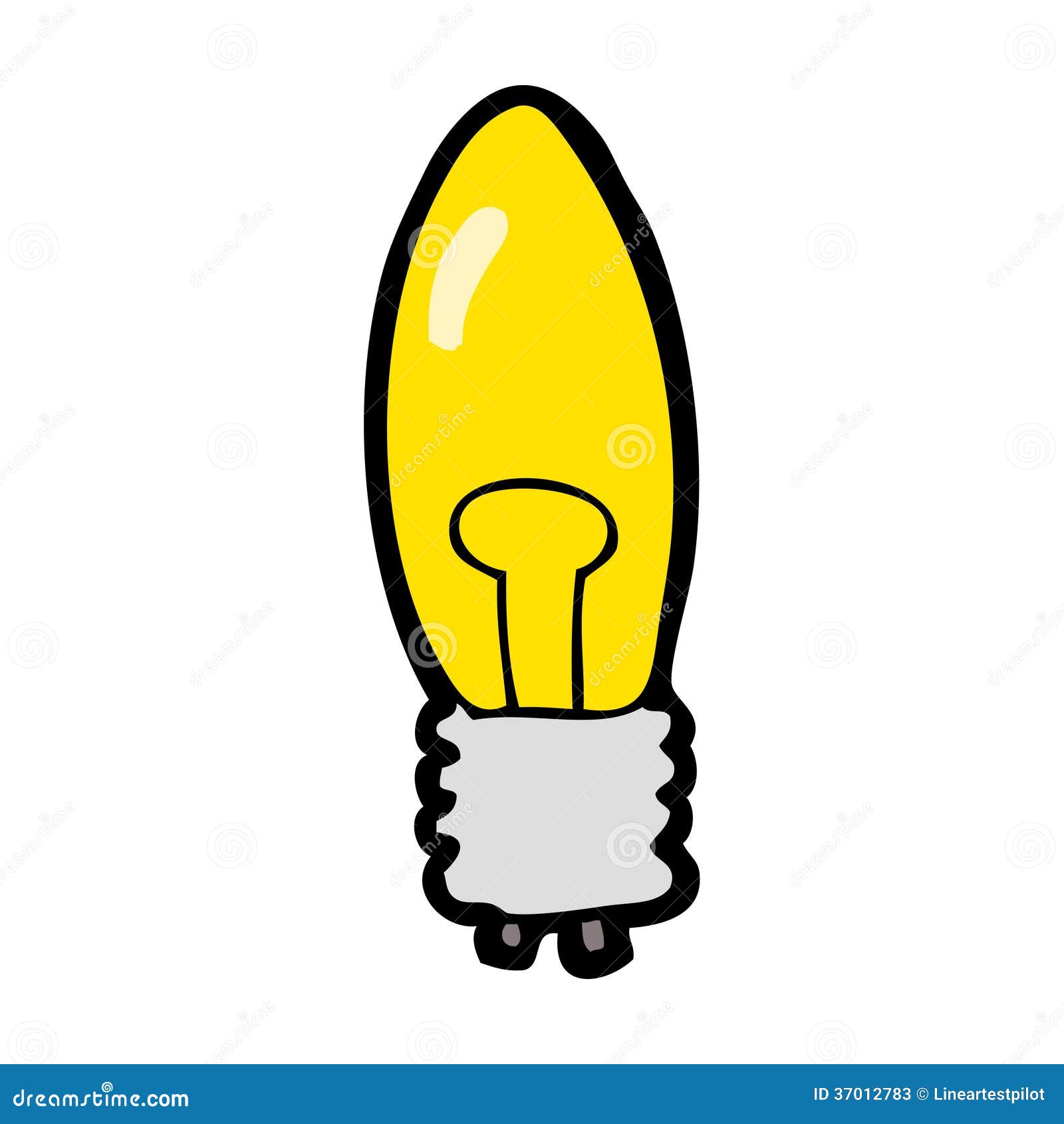 Cartoon Electric Light Bulb Stock Vector - Illustration of electric ...