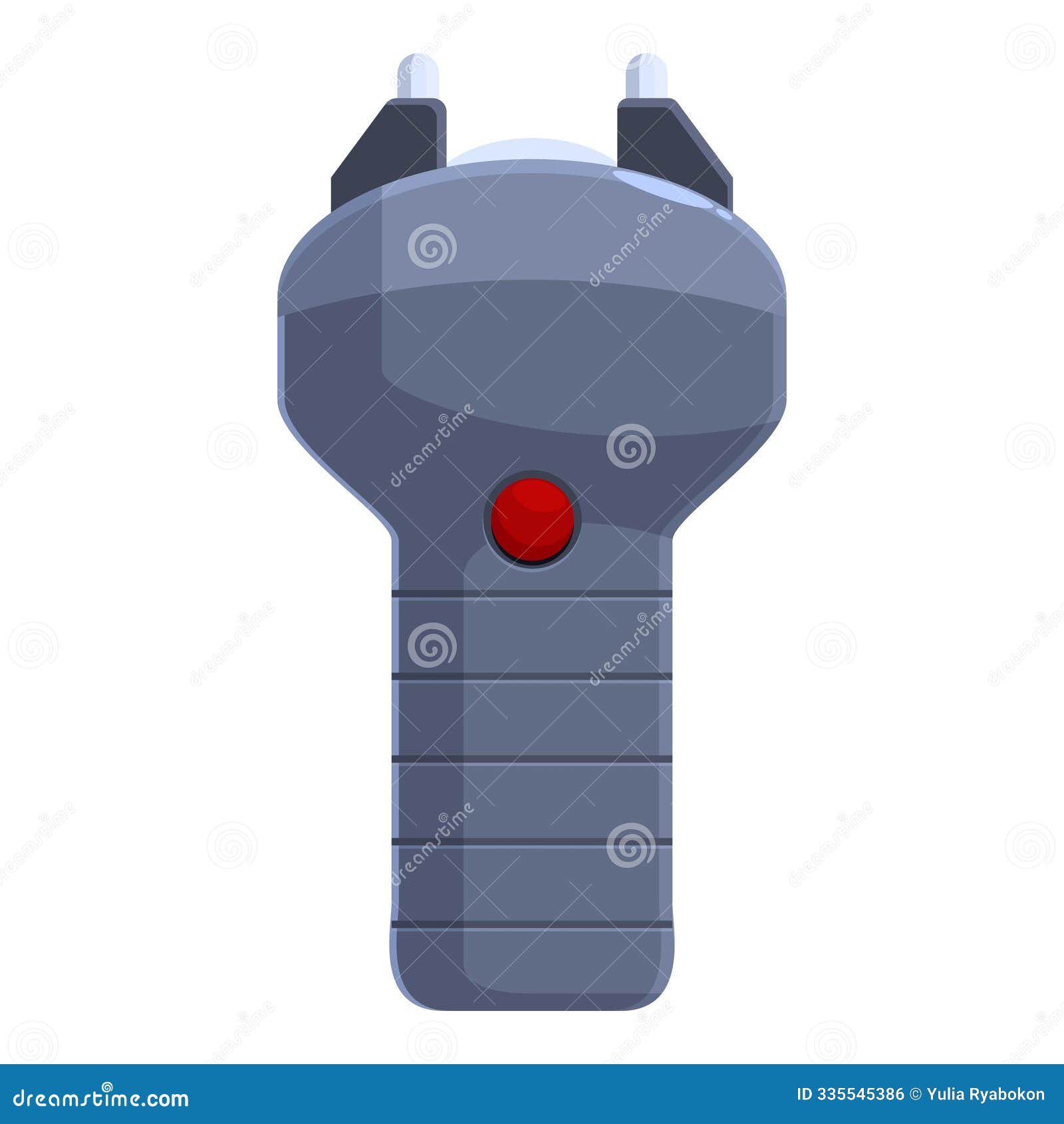 Cartoon Electric Shocker Generating Current, Discharging Electricity ...