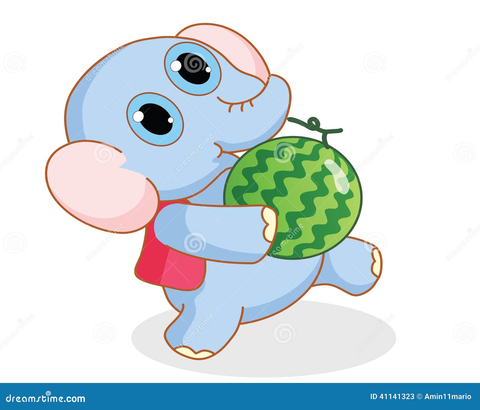 Elephant Carrying A Pizza On A Tray Stock Image | CartoonDealer.com ...