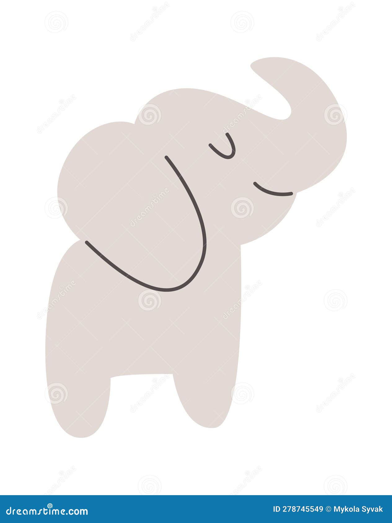 Cartoon Elephant Icon stock vector. Illustration of character - 278745549