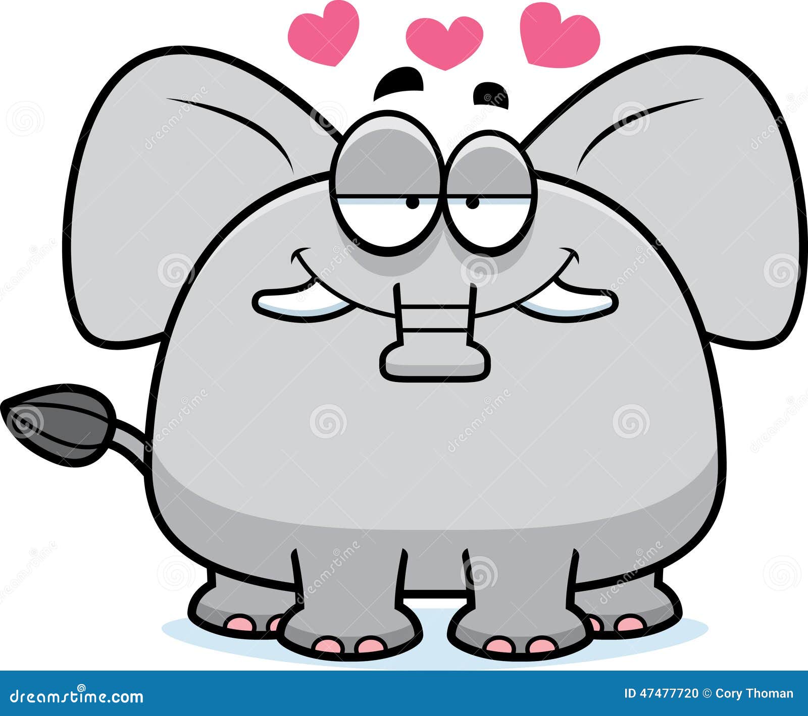 Cartoon Elephant in Love stock vector. Illustration of graphic - 47477720
