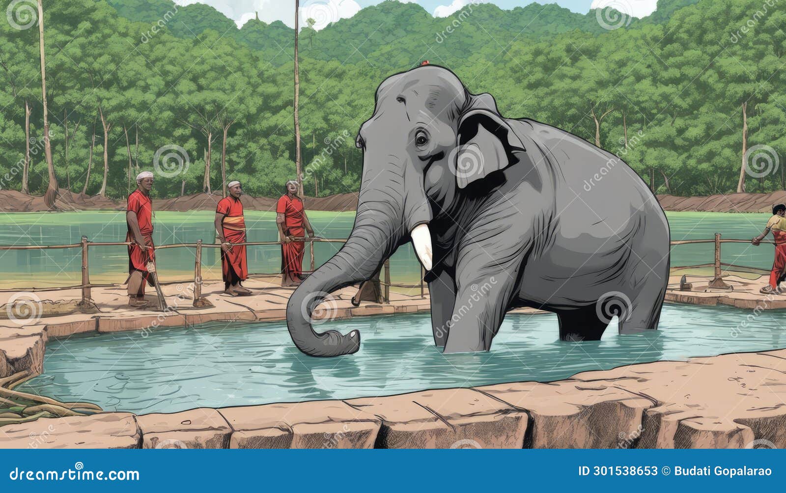 Elephant Pool 8 Ball Billiards Mascot Cartoon | CartoonDealer.com ...